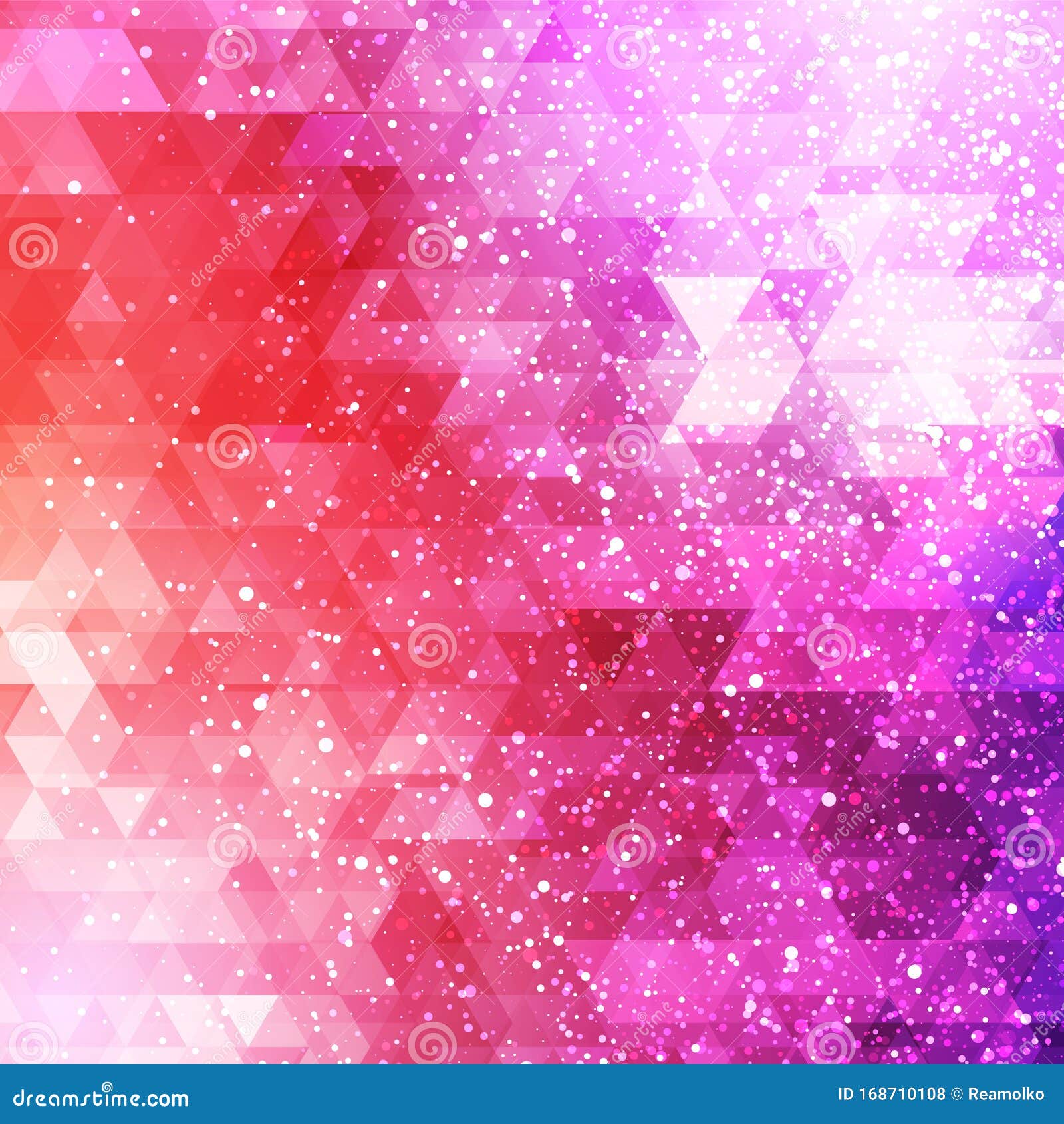 Colorful Abstract Triangles Background with Scattered Particles. Stock ...