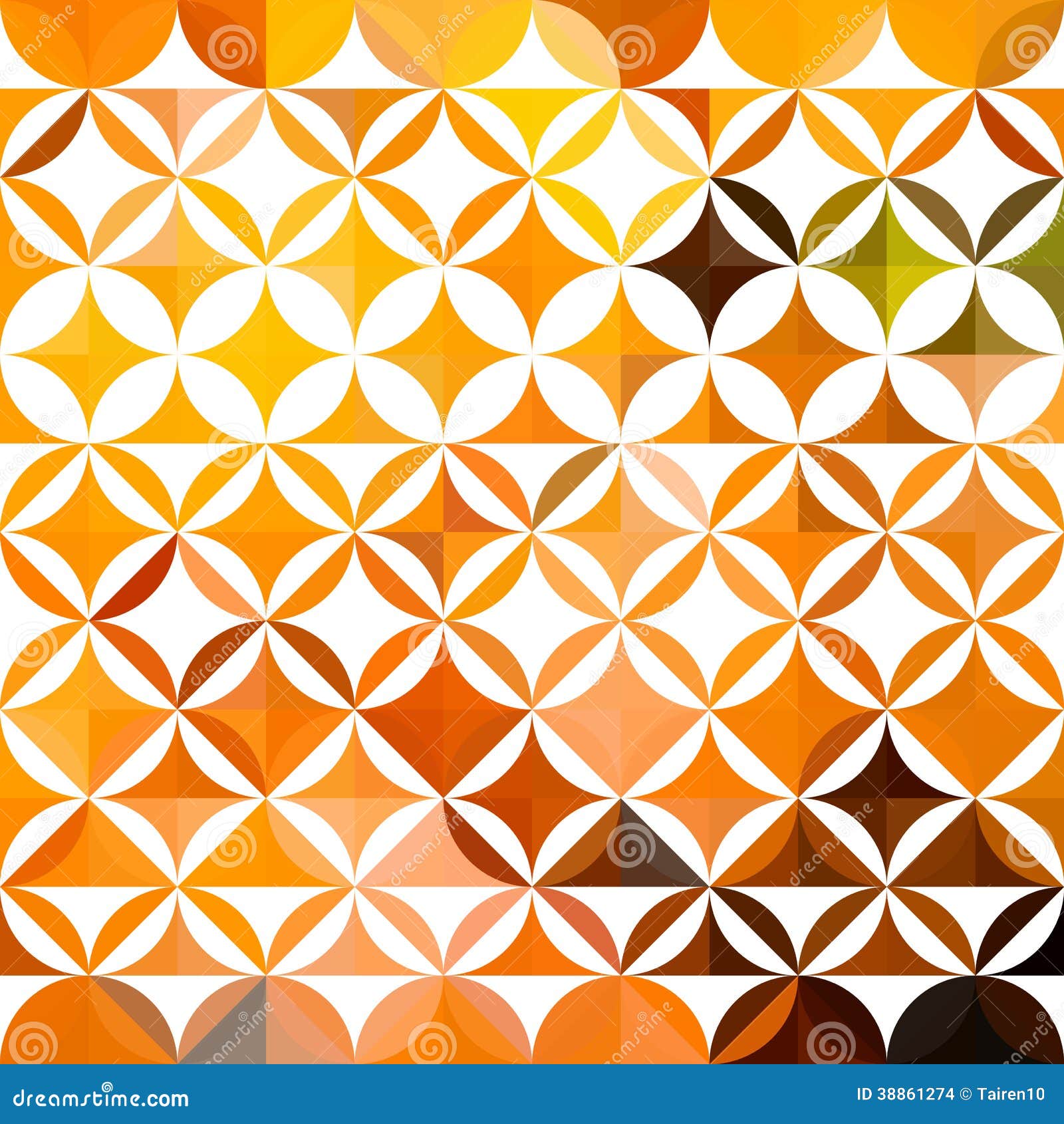 Colorful Abstract Triangular Orange Pattern Stock Vector - Illustration ...