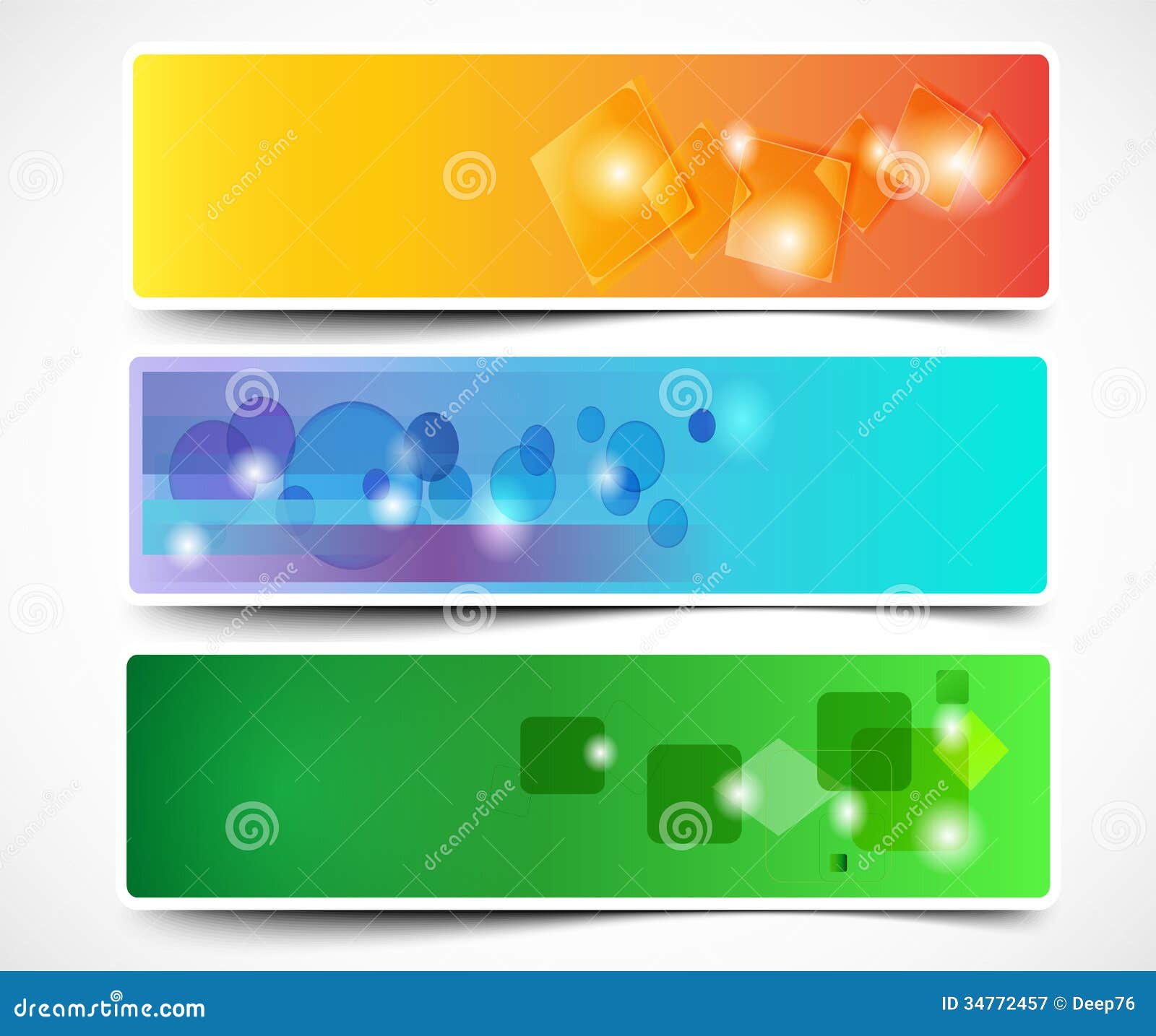 Colorful Abstract Vector Banner Stock Vector - Illustration of vector ...