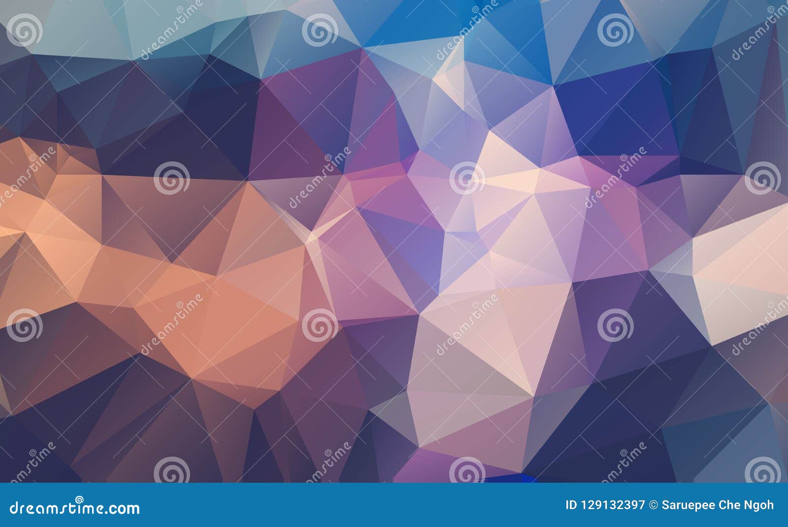 Colorful Abstract Vector Illustration: Triangular Geometric Low Poly ...