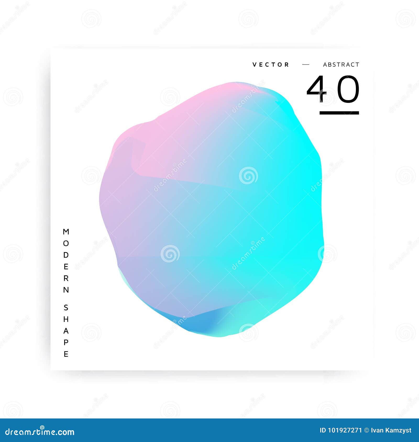 Colorful Abstract Vector Modern Shape Stock Vector - Illustration of ...