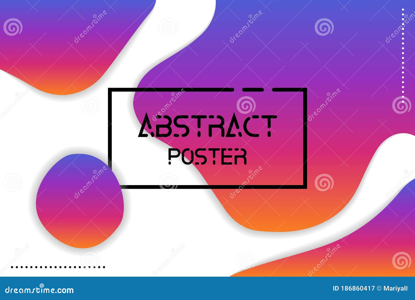 Colorful Abstract Vector Poster. Illustration of Background. Eps10 ...
