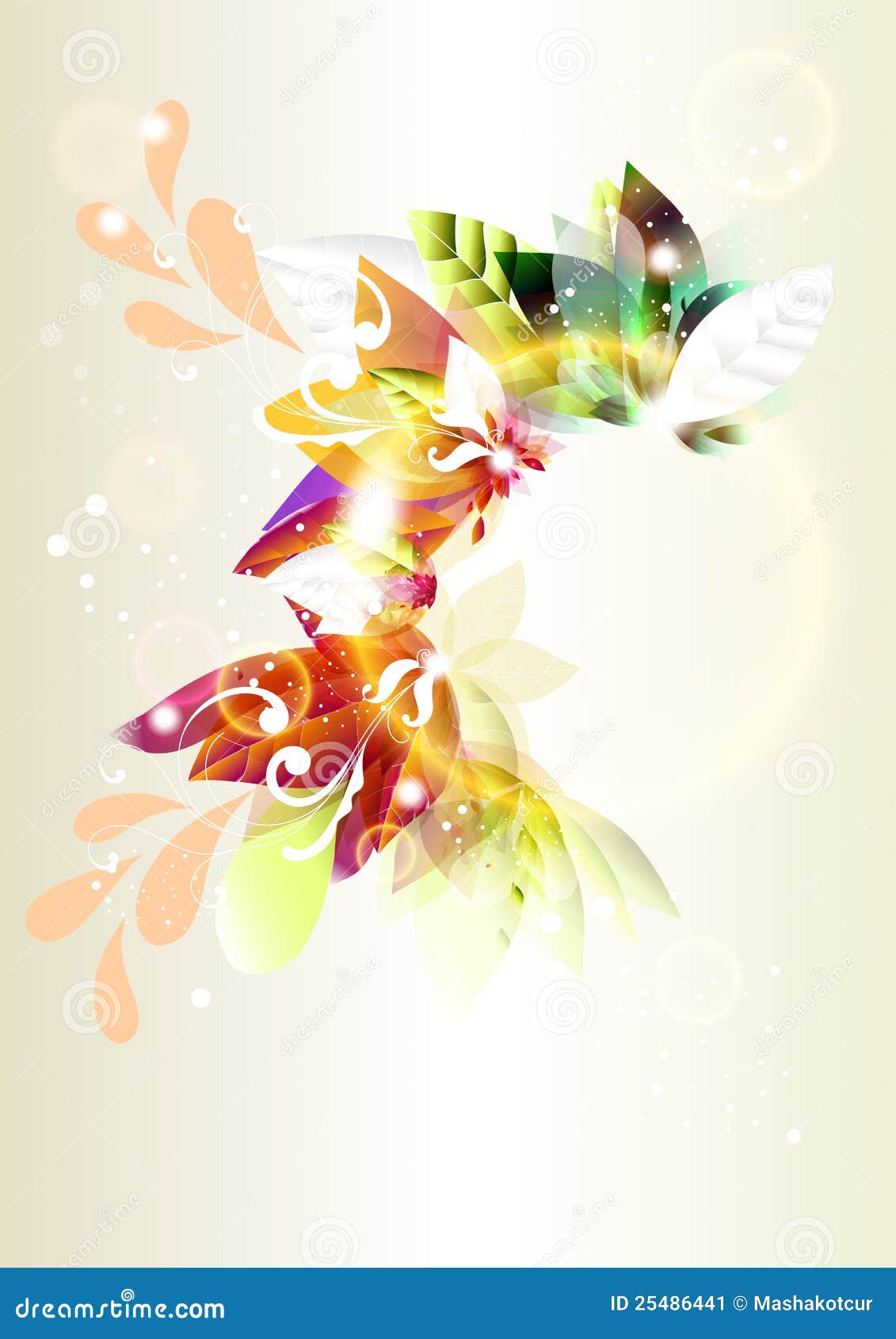 Colorful Abstract Vector Shiny Background or Frame Stock Vector ...
