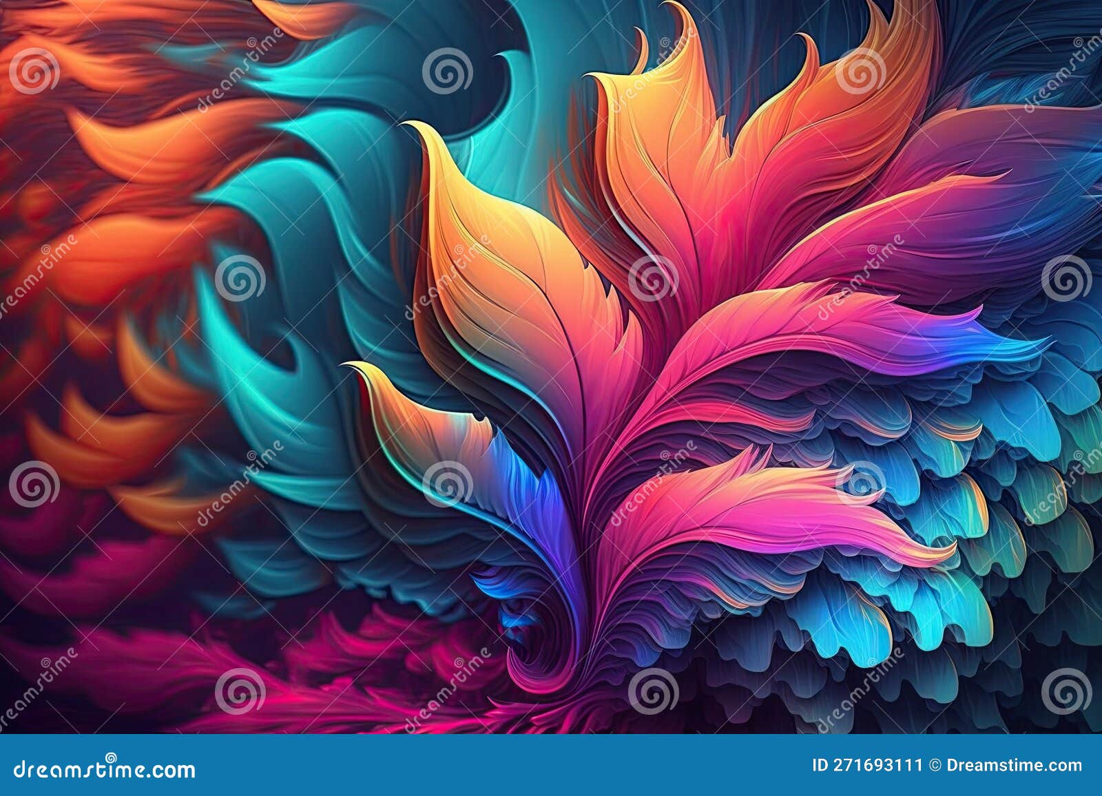 Colorful Abstract Wallpaper with Fuzzy Edges Stock Illustration ...