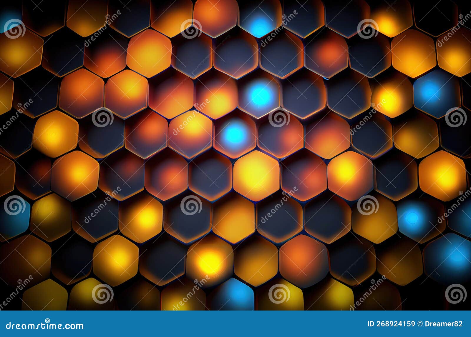 Colorful Abstract Wallpaper with Hex Theme Stock Illustration ...
