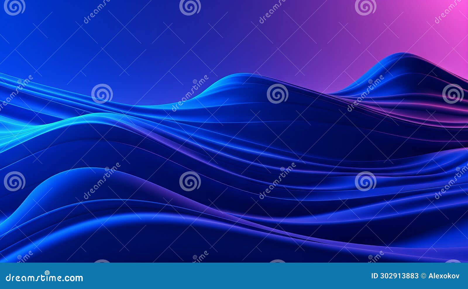 Colorful Abstract Wallpaper with Undulating Lines AI Generated Stock ...
