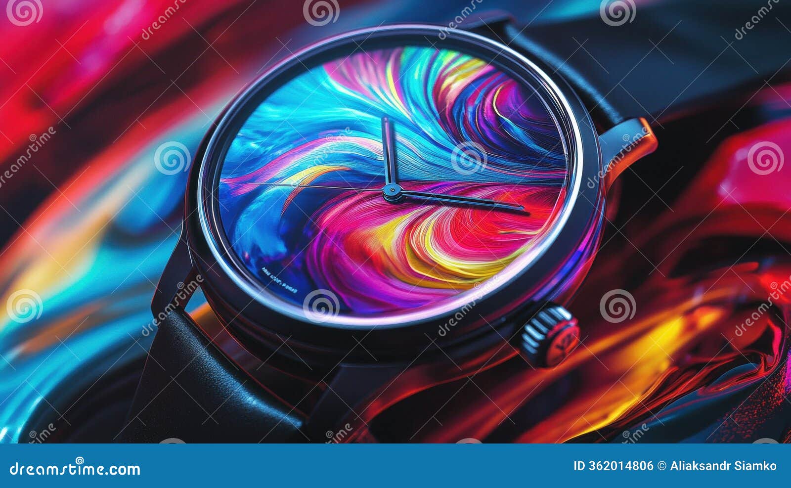 Abstract Watch Shape Bar Chart Infographics Cartoon Vector ...