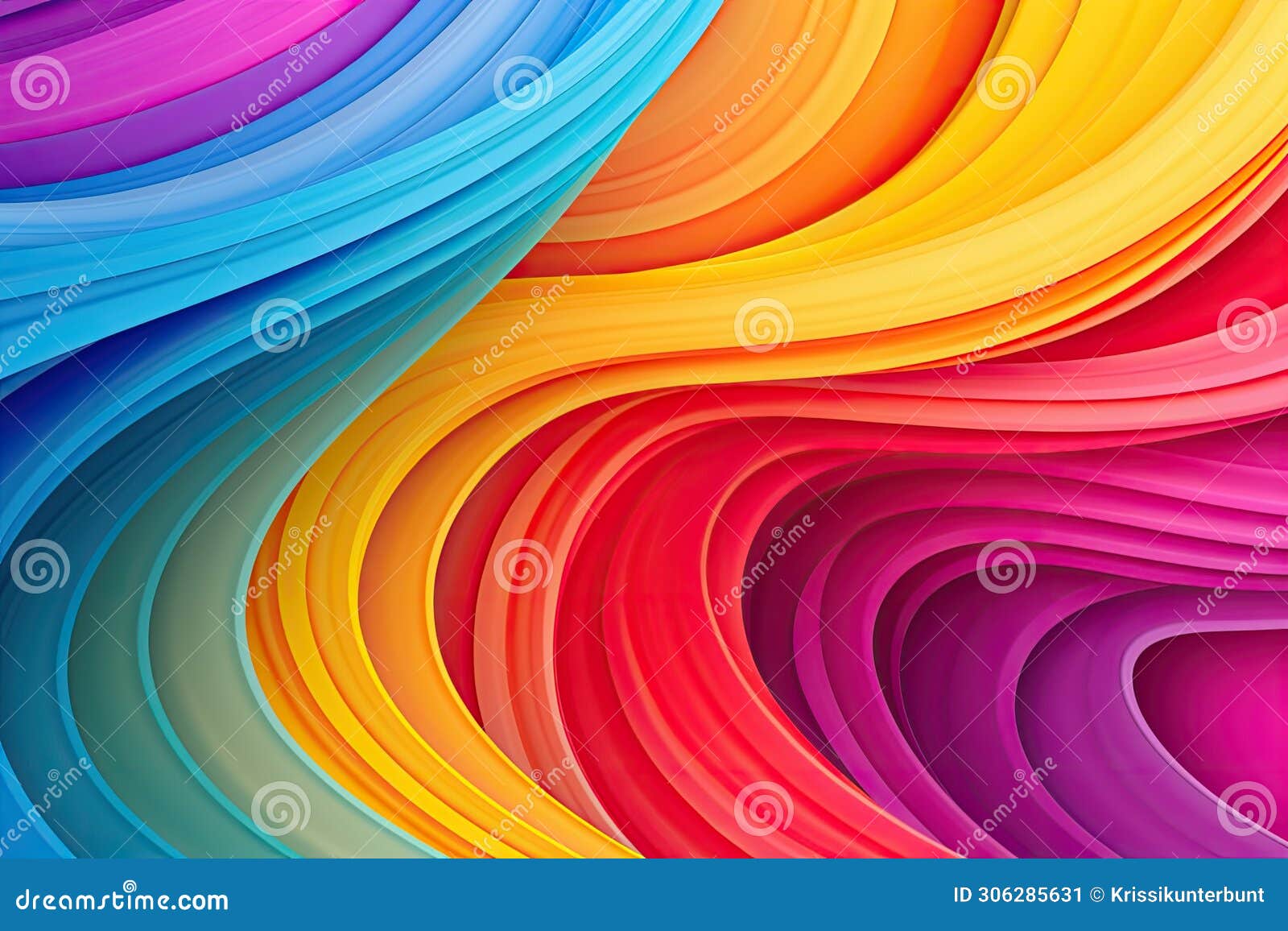Colorful Abstract Wave Background AI Generated Stock Illustration ...