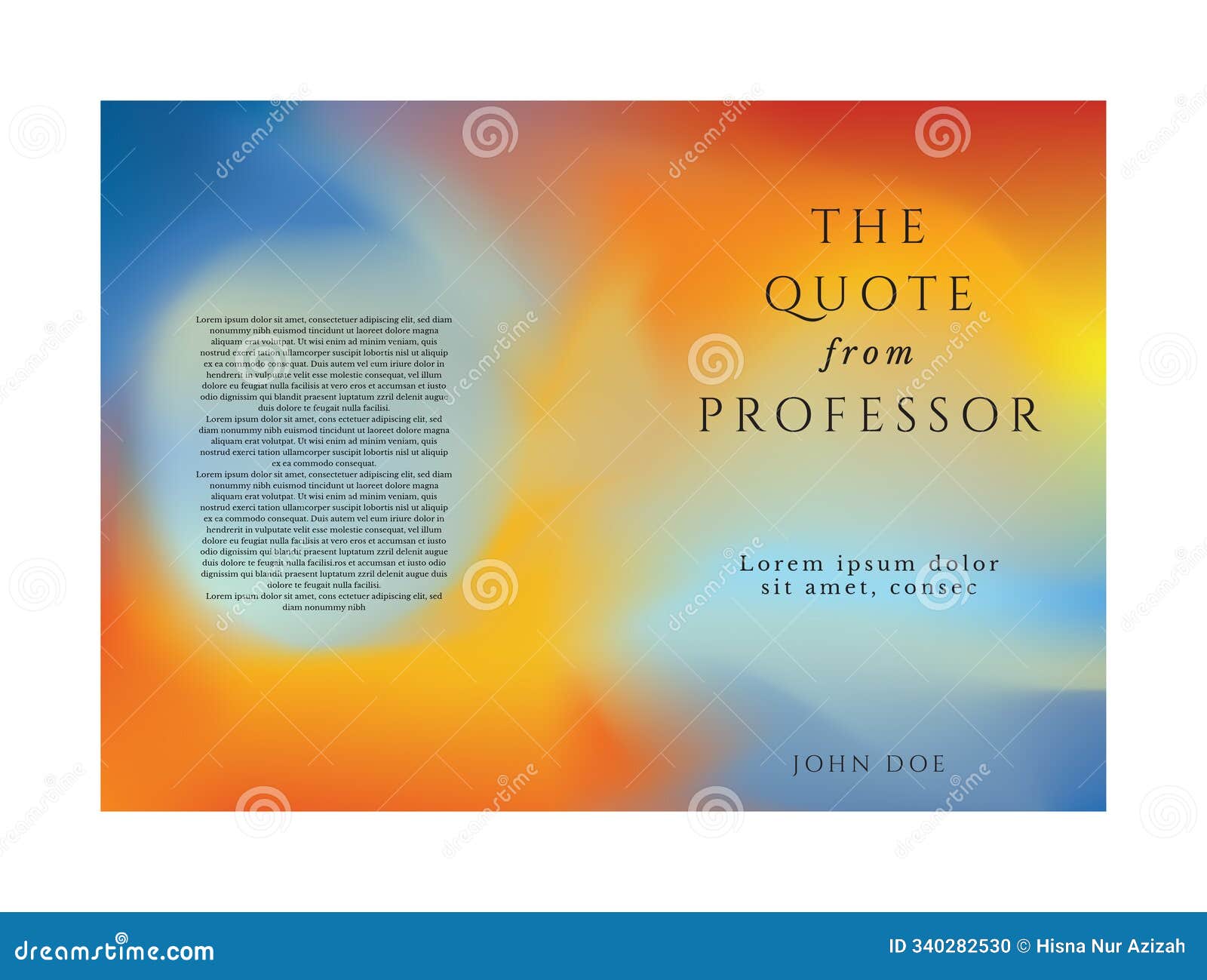 Colorful Abstract Wave Design Background Book Cover Template Stock ...