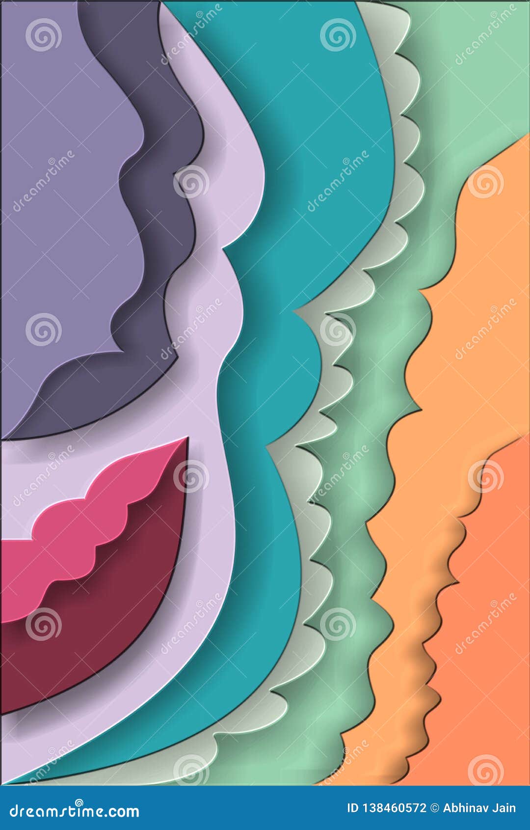 Colorful Abstract in Wave Form Vector Illustration Stock Vector ...