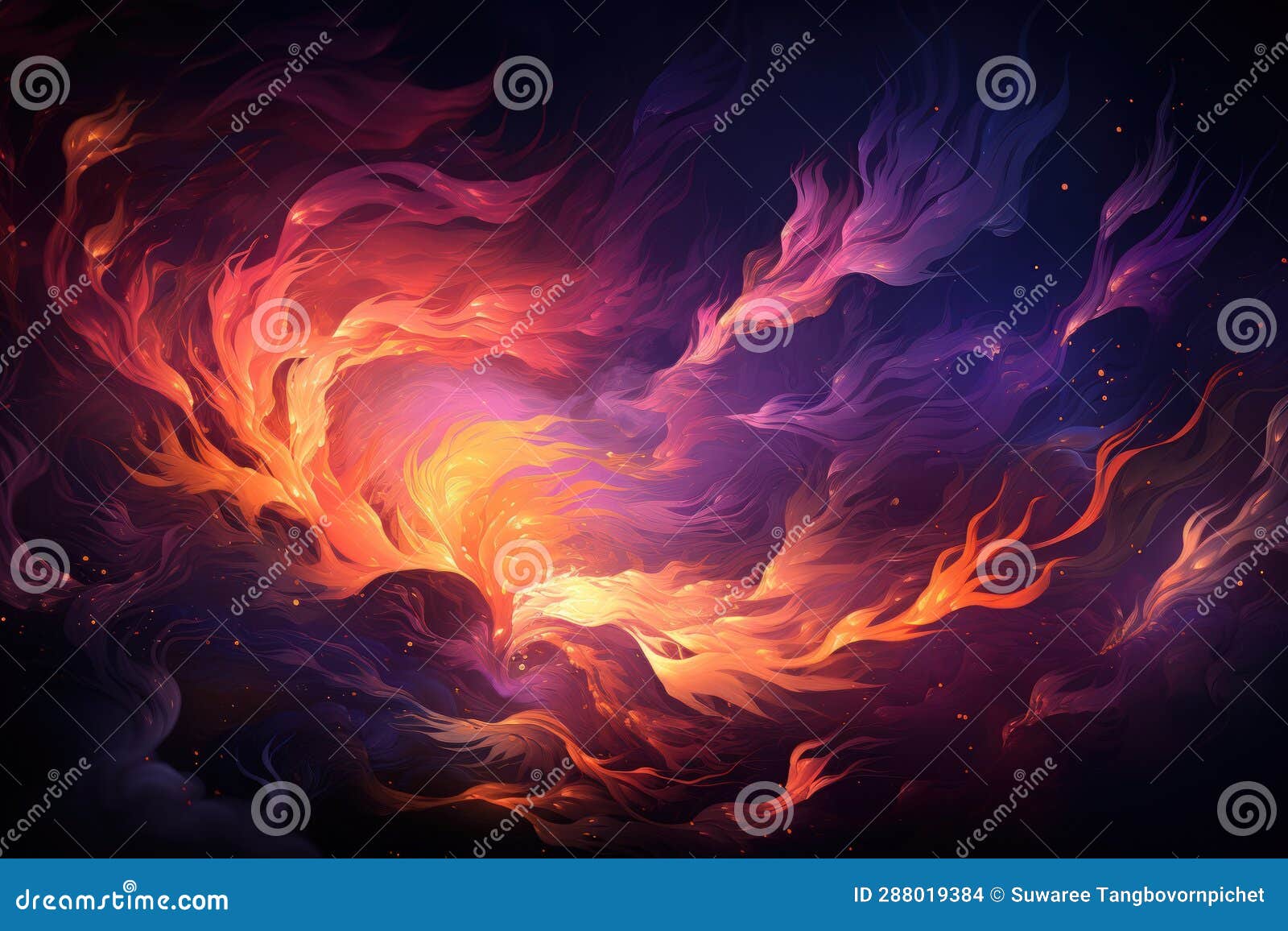 Colorful Abstract Colorful Wave of Line and Smoke Vibe Background Stock ...