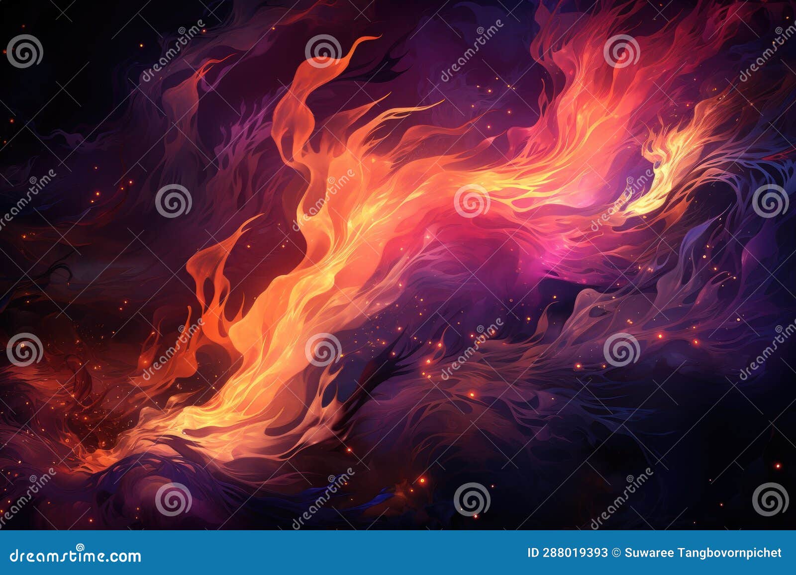 Colorful Abstract Colorful Wave of Line and Smoke Vibe Background Stock ...
