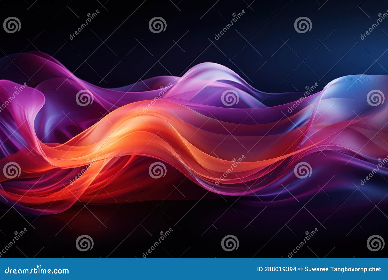 Colorful Abstract Colorful Wave of Line and Smoke Vibe Background Stock ...