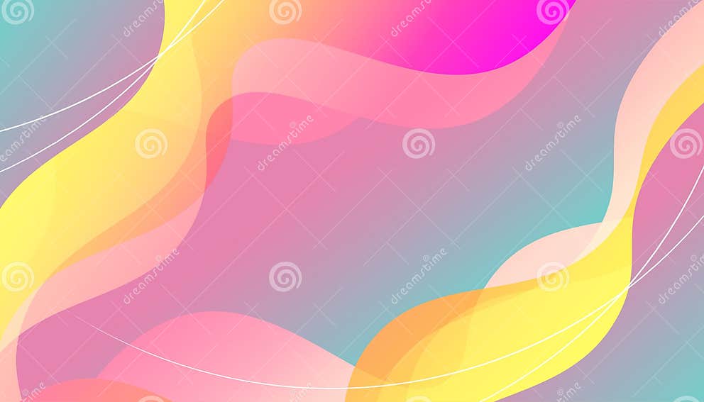 Colorful Abstract Waves Graphic Design Stock Illustration ...