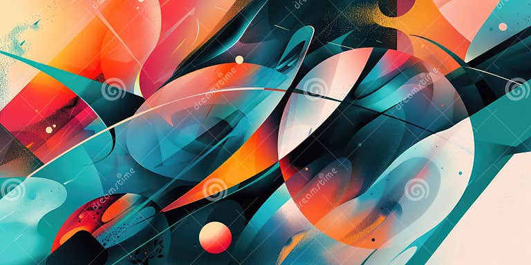 Colorful Abstract Waves Trendy Design With Mesmerizing Patterns And