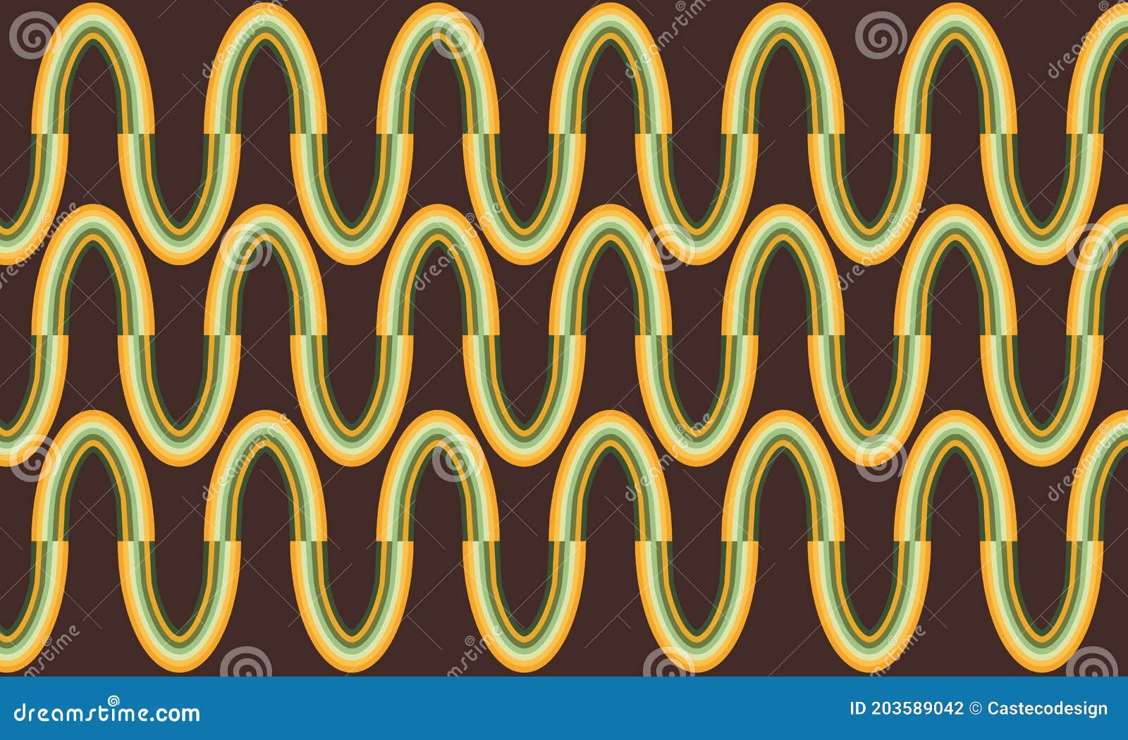 Colorful Abstract Wavy Line Pattern. Vintage Trippy Wallpapers Stock ...