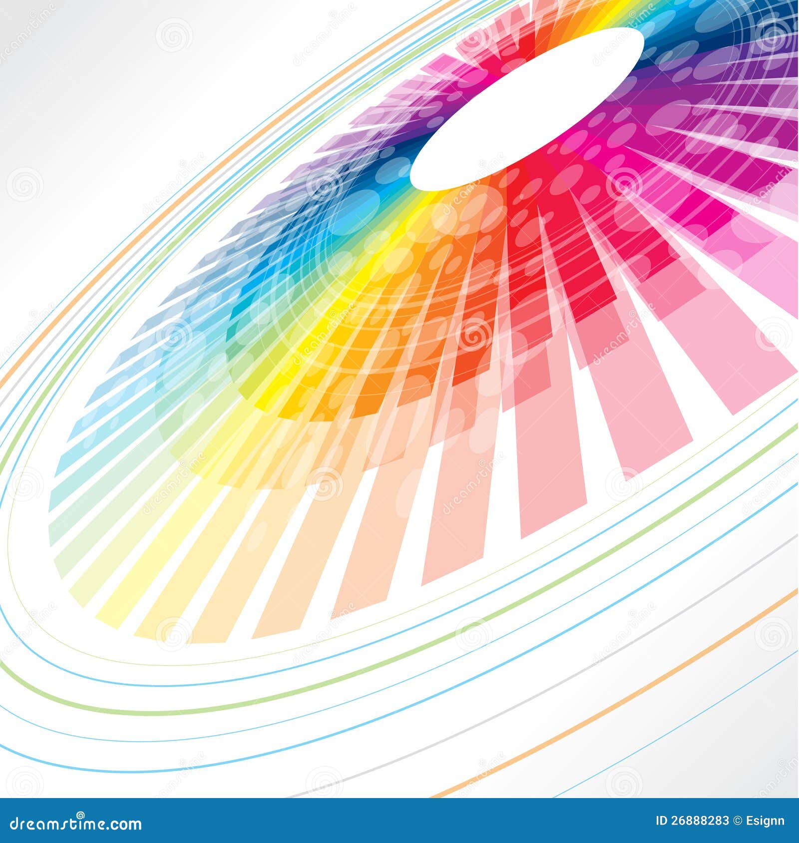 Colorful abstract wheel stock vector. Illustration of design - 26888283