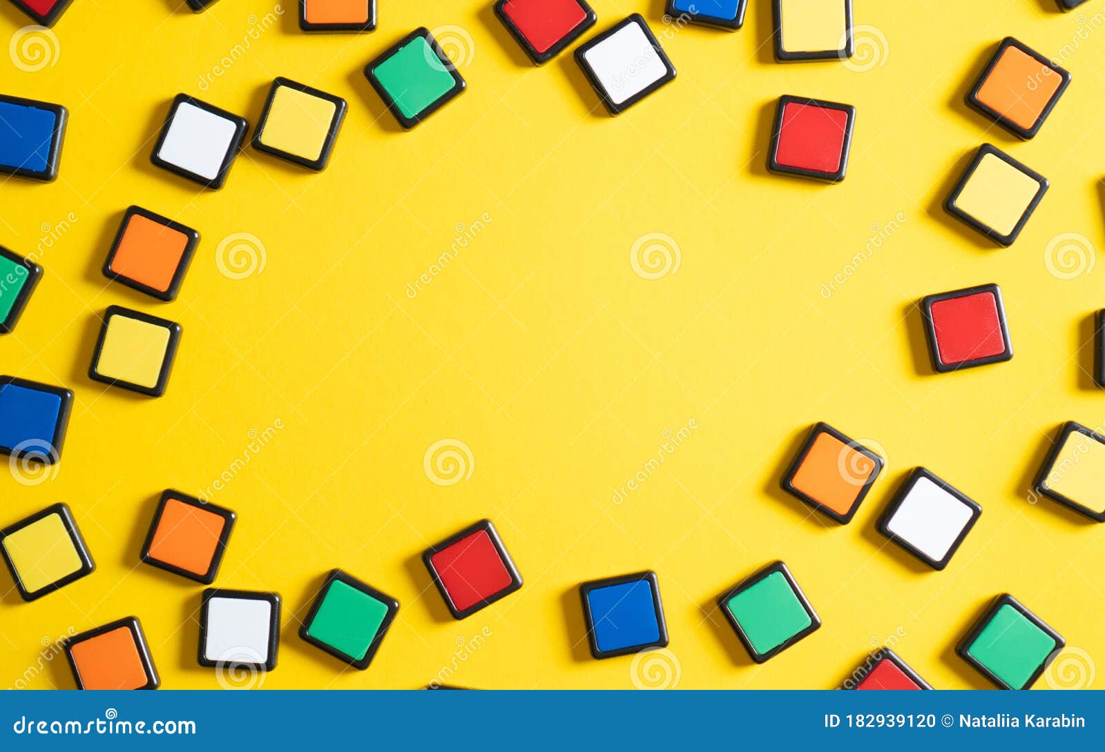 Colorful Abstract Yellow Backdrop with Frame and Space for Your Text ...