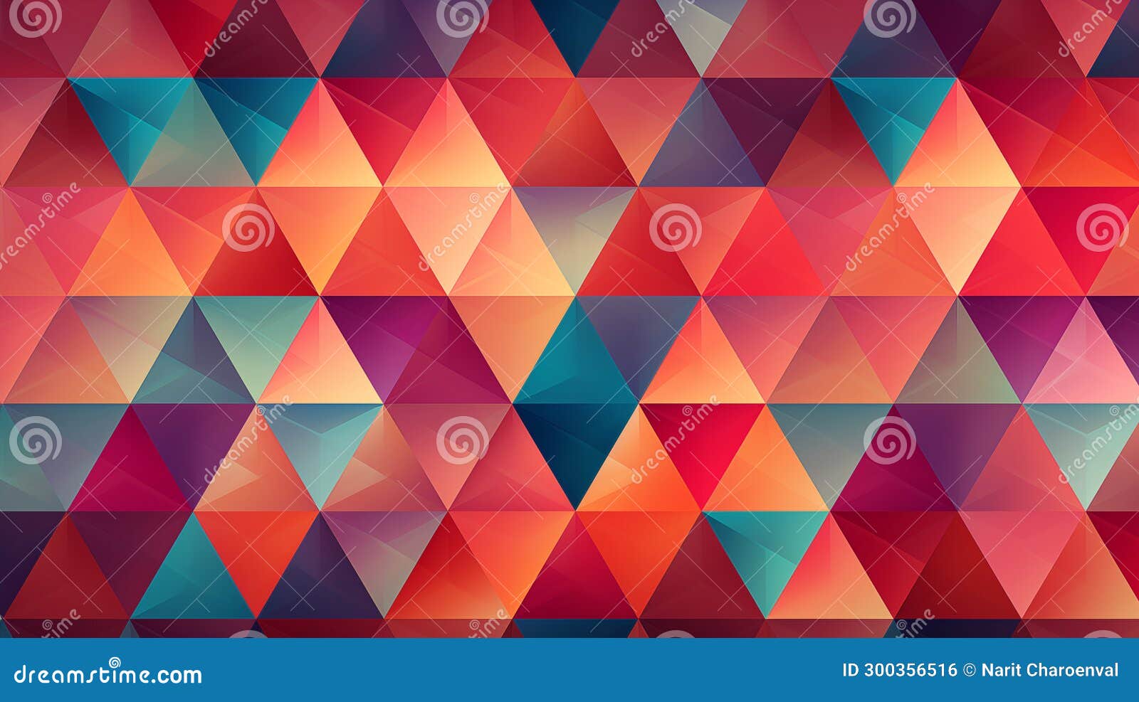 Colorful Abstraction: Seamless Triangles in Design Stock Illustration ...