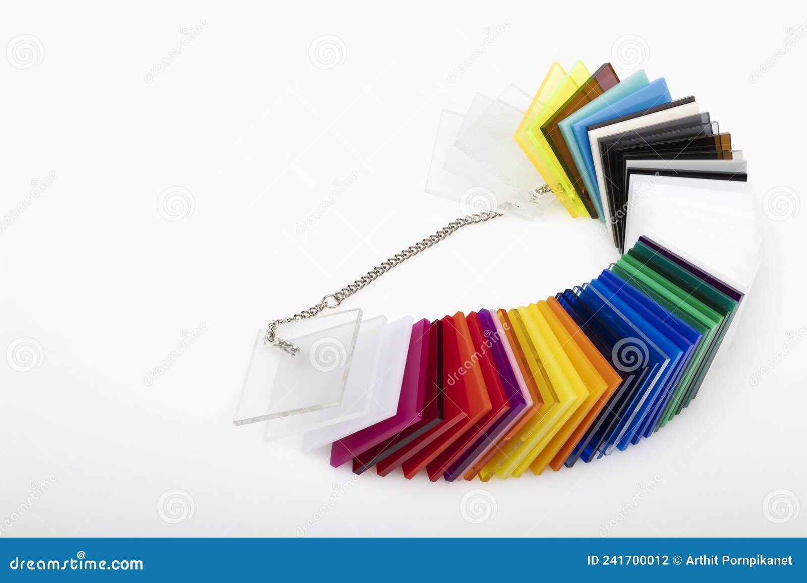 Colorful Acrylic Sheets Plastic Samples on White Background , Equipment ...