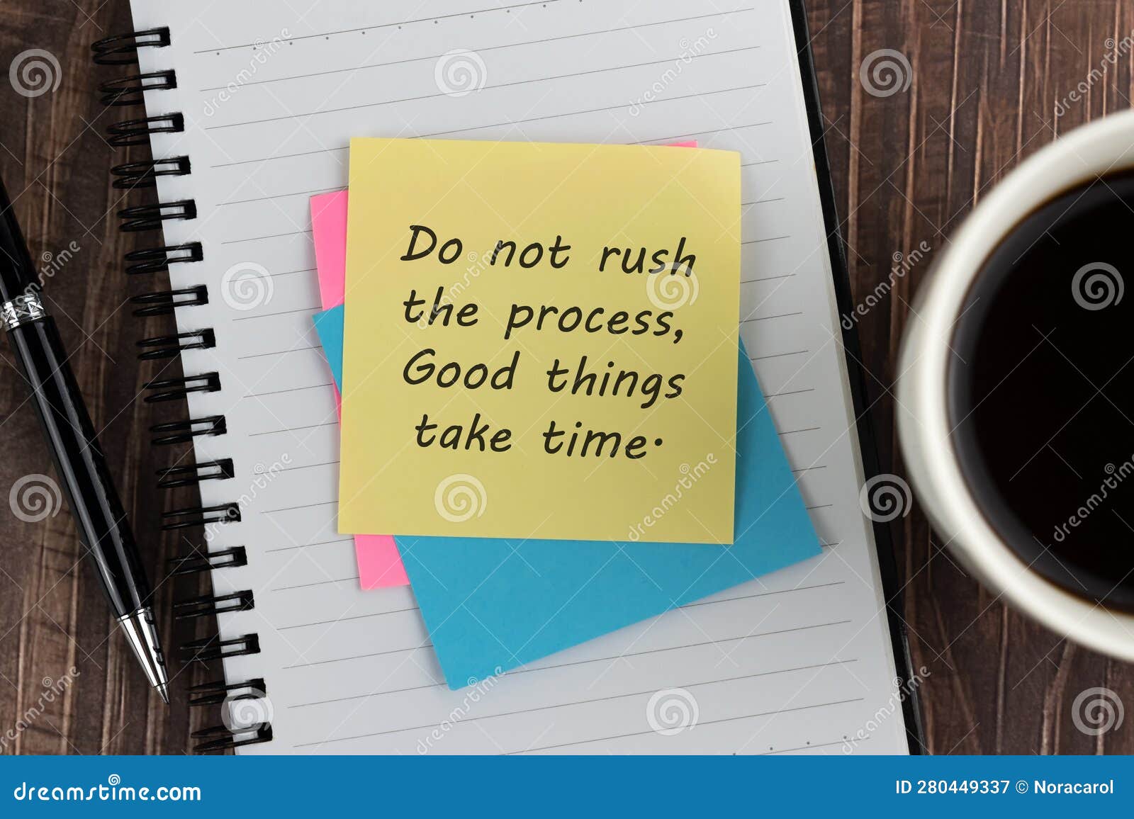 Inspirational Text - Do Not Rush the Process, Good Thing Take Time ...