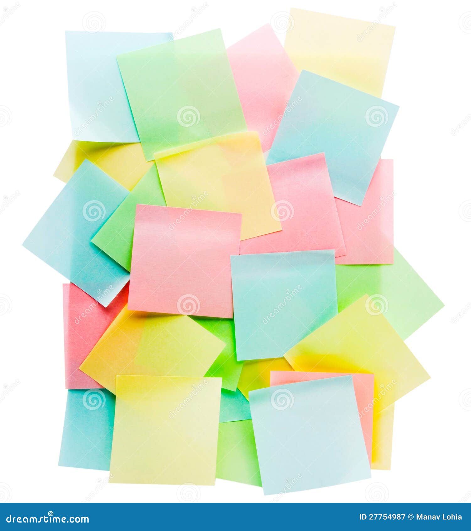 Colorful adhesive notes stock image. Image of choice - 27754987
