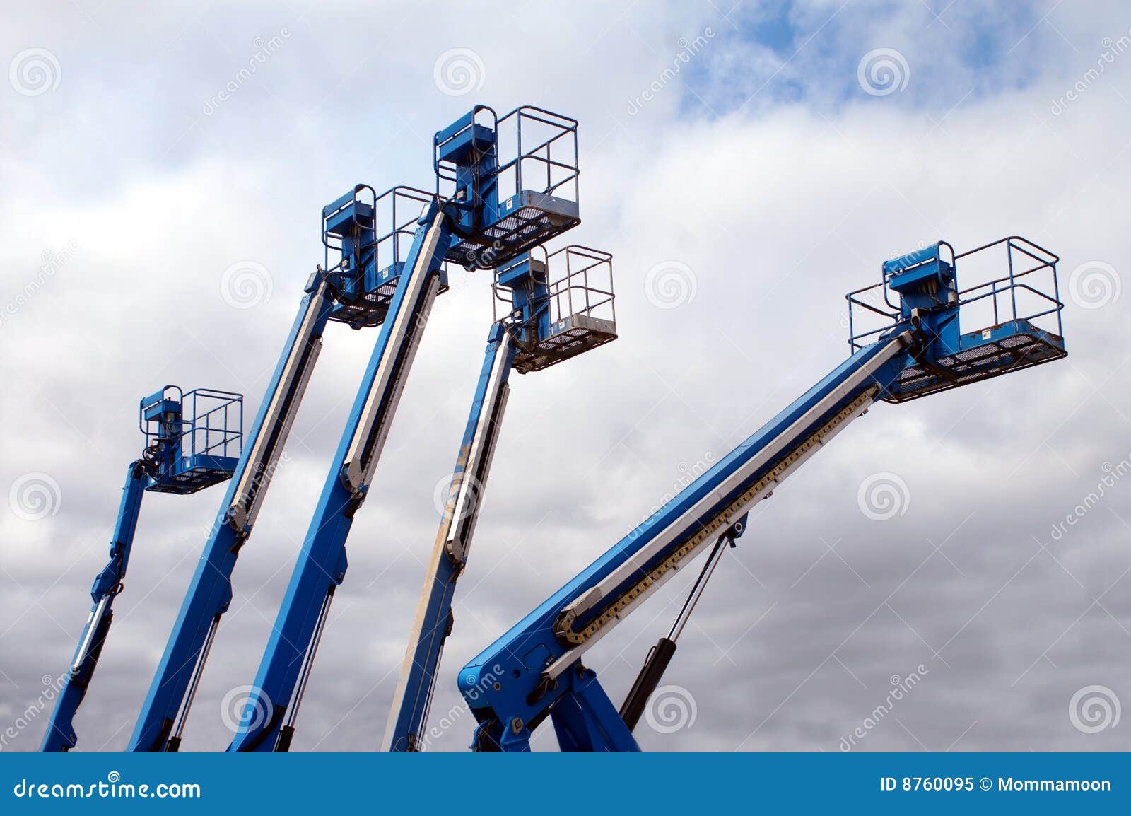 Colorful Aerial Lift stock image. Image of building, workman - 8760095