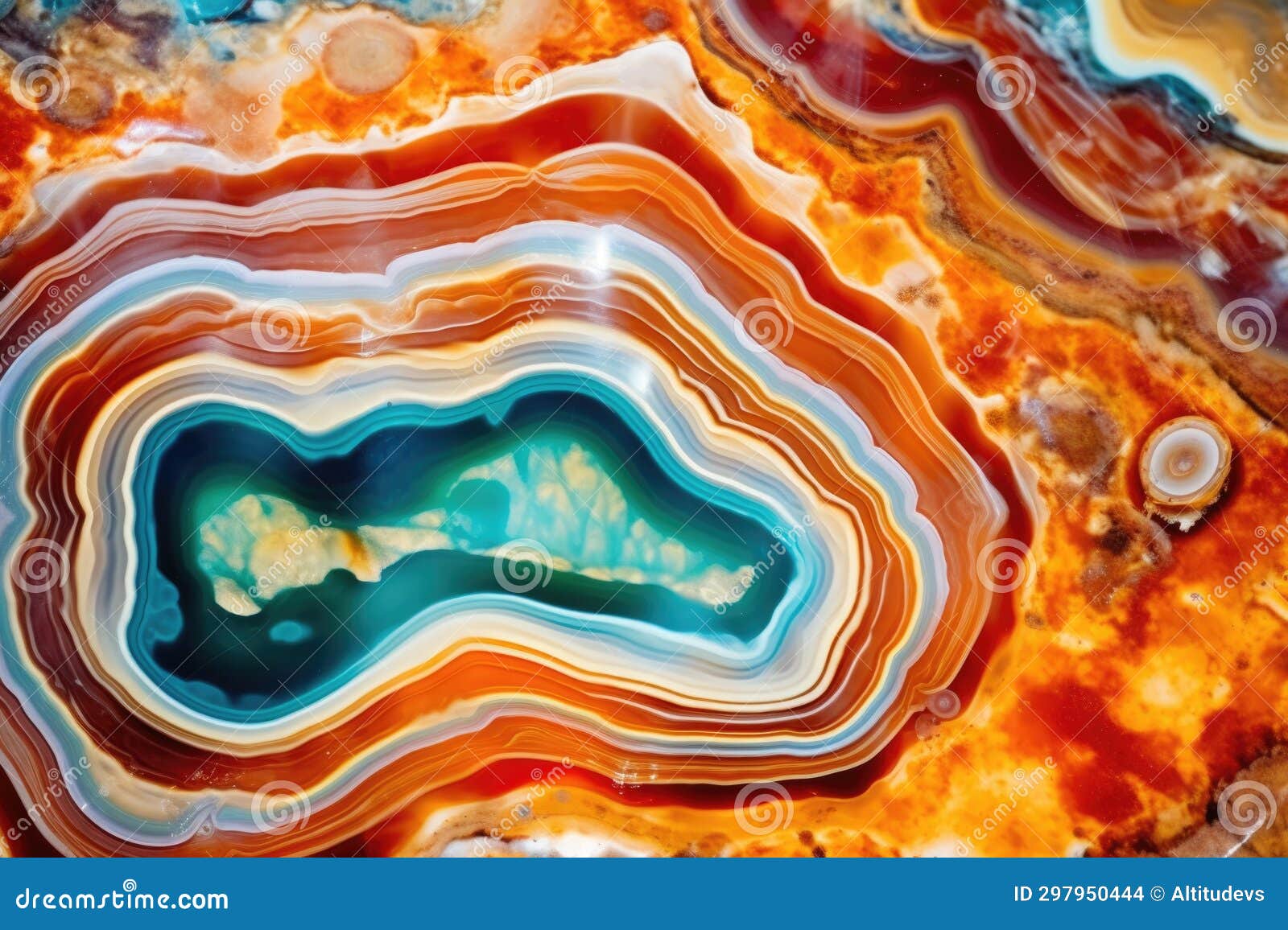 Colorful Agate Slice Seen Under Sunlight Stock Photo - Image of slice ...
