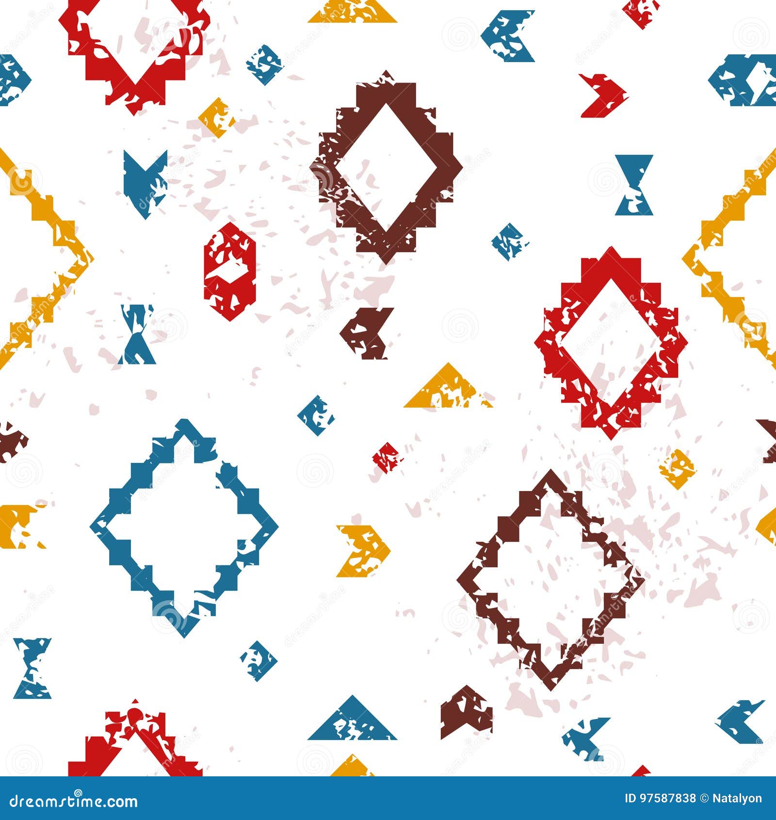 Geometric Aztec Ethnic Pattern Design For Print Background Or Wallpaper ...