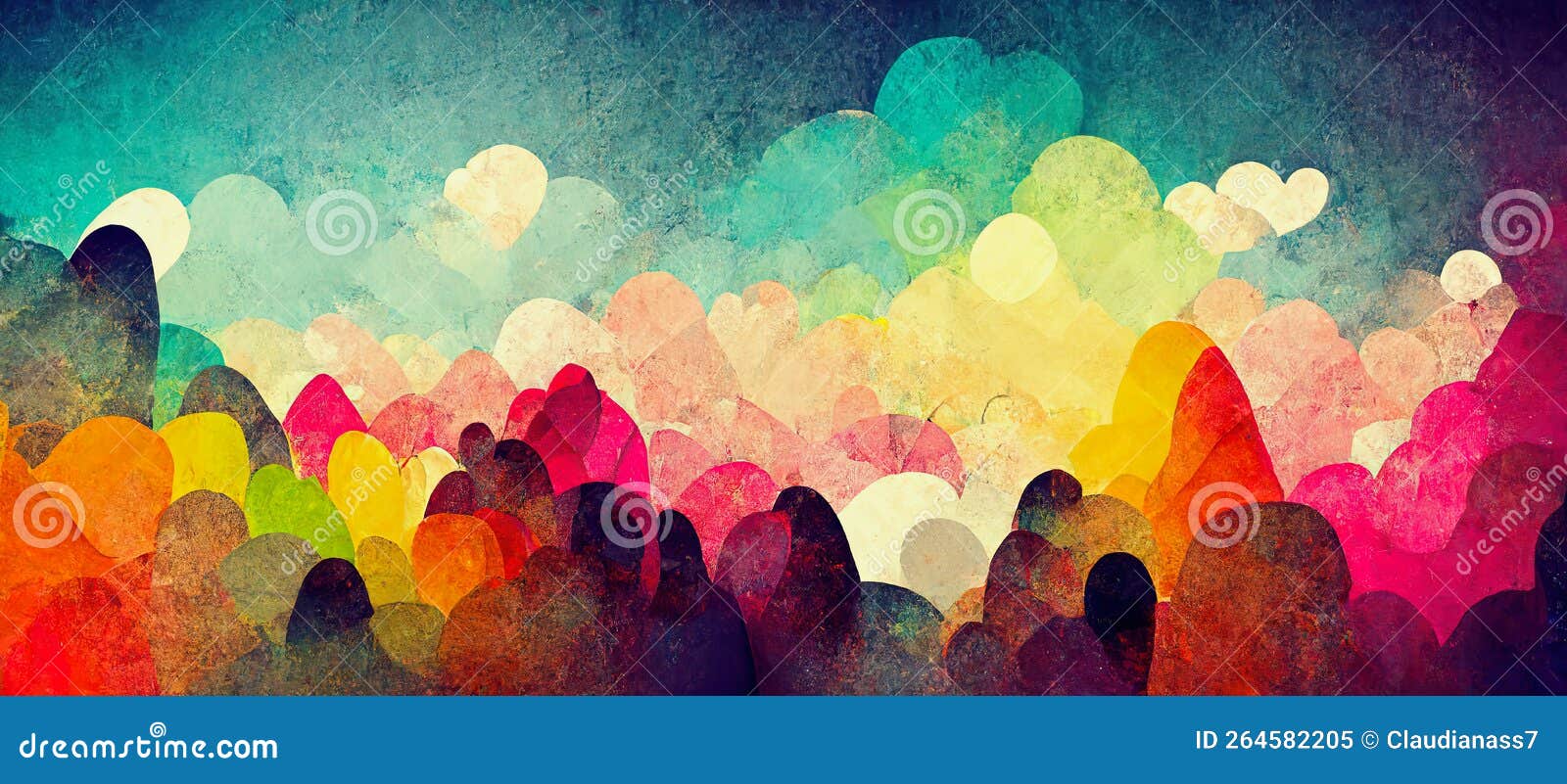 Colorful Ai Generated Background Header Illustration with Abstract ...