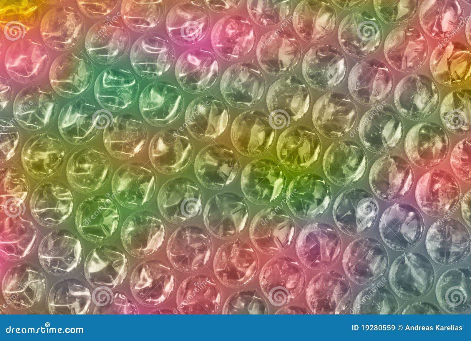 Colorful Air Bubble Protective Wrapping Material Stock Image - Image of ...