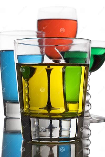 Colorful Alcoholic Beverages Stock Photo - Image of glass, vodka: 3744328