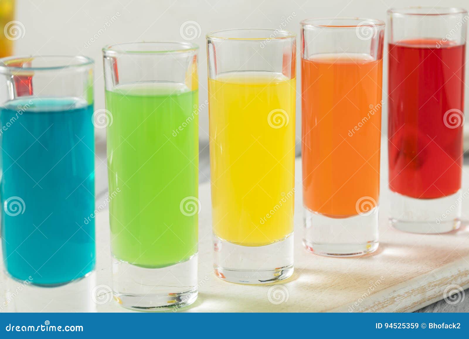 Colorful Alcoholic Rainbow Shots Stock Image - Image of lifestyle, shot ...