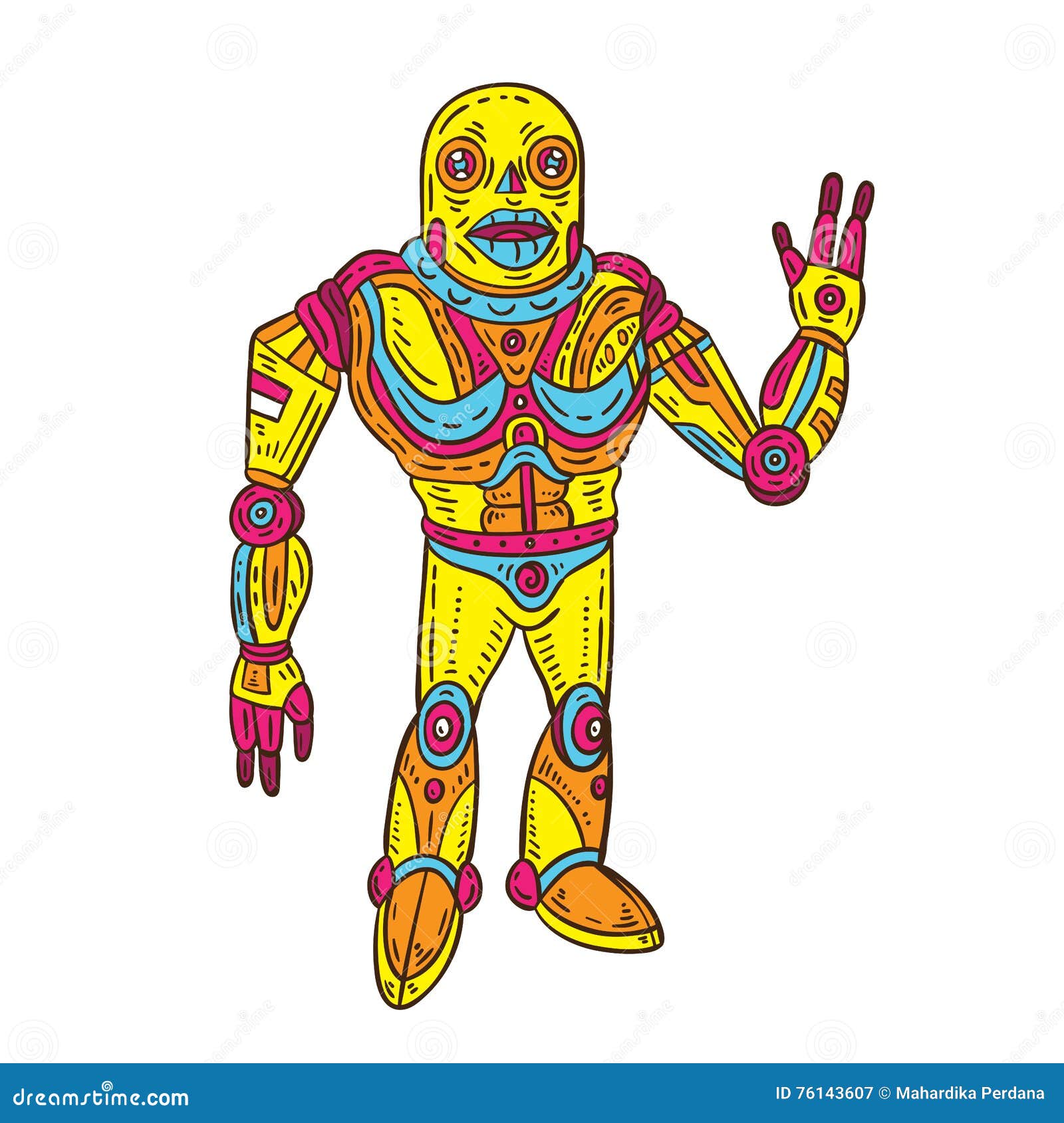 Alien Android Visit To Earth Royalty-Free Stock Photography ...