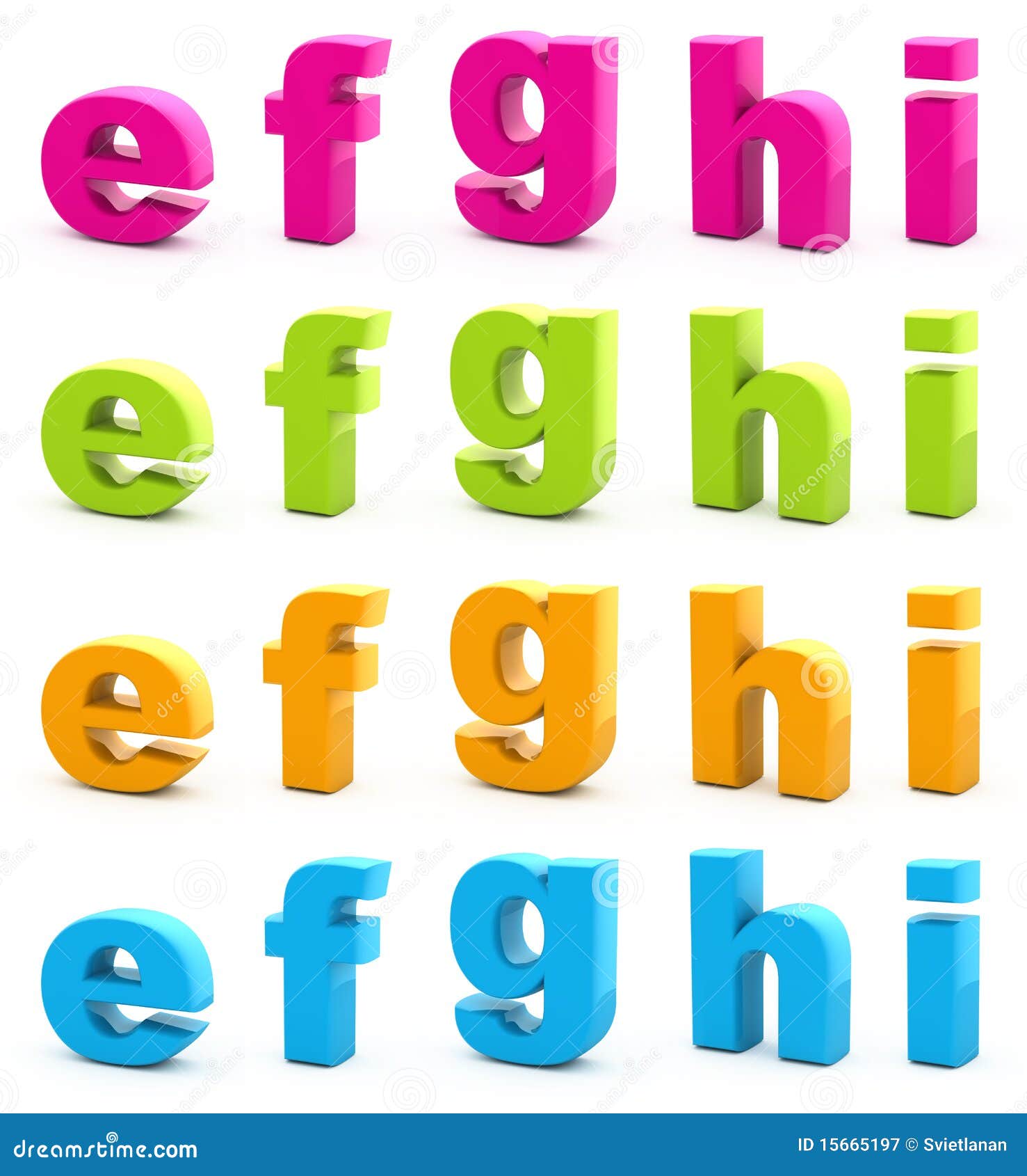 Colorful Alphabet. Stock Image | CartoonDealer.com #15665197