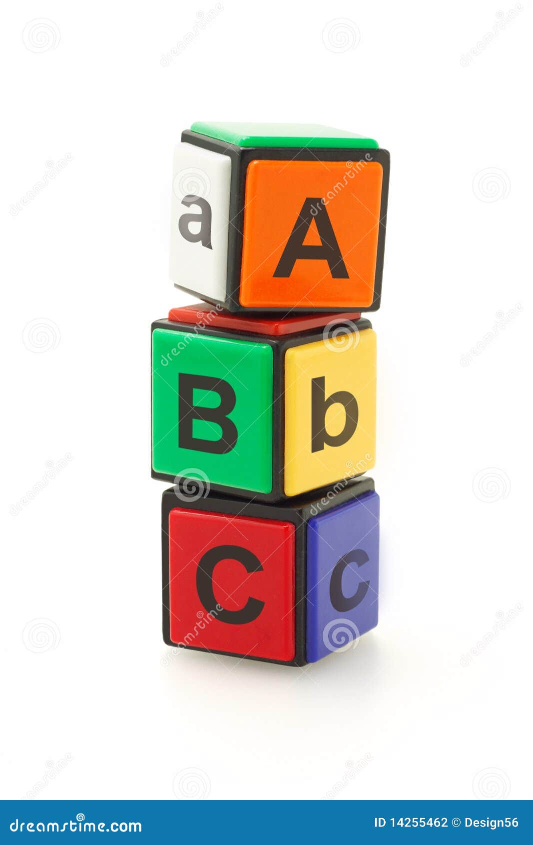 Colorful Alphabet Blocks ABC And Jacks Stock Image | CartoonDealer.com ...
