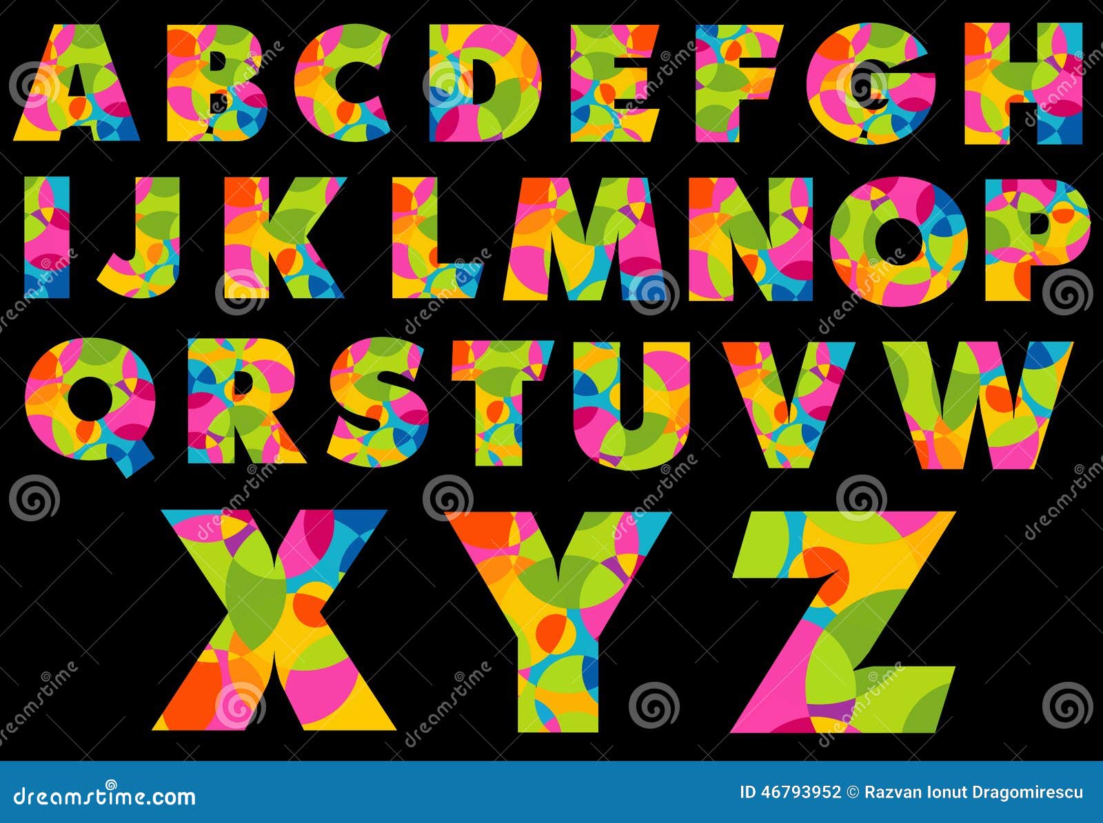 Colorful Alphabet Vector Illustration | CartoonDealer.com #46793952