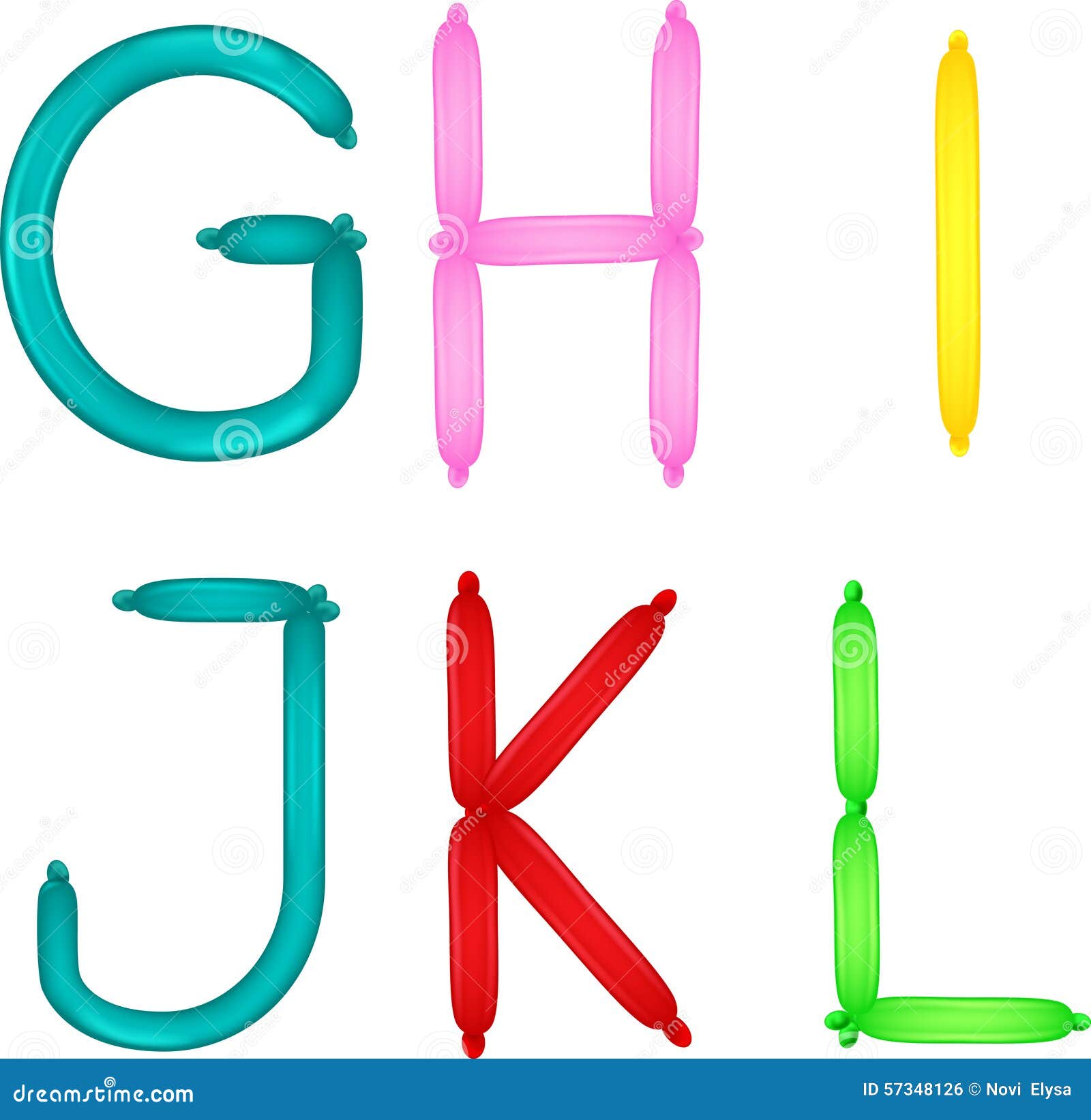 Colorful Of Alphabet Vector Illustration | CartoonDealer.com #57348126