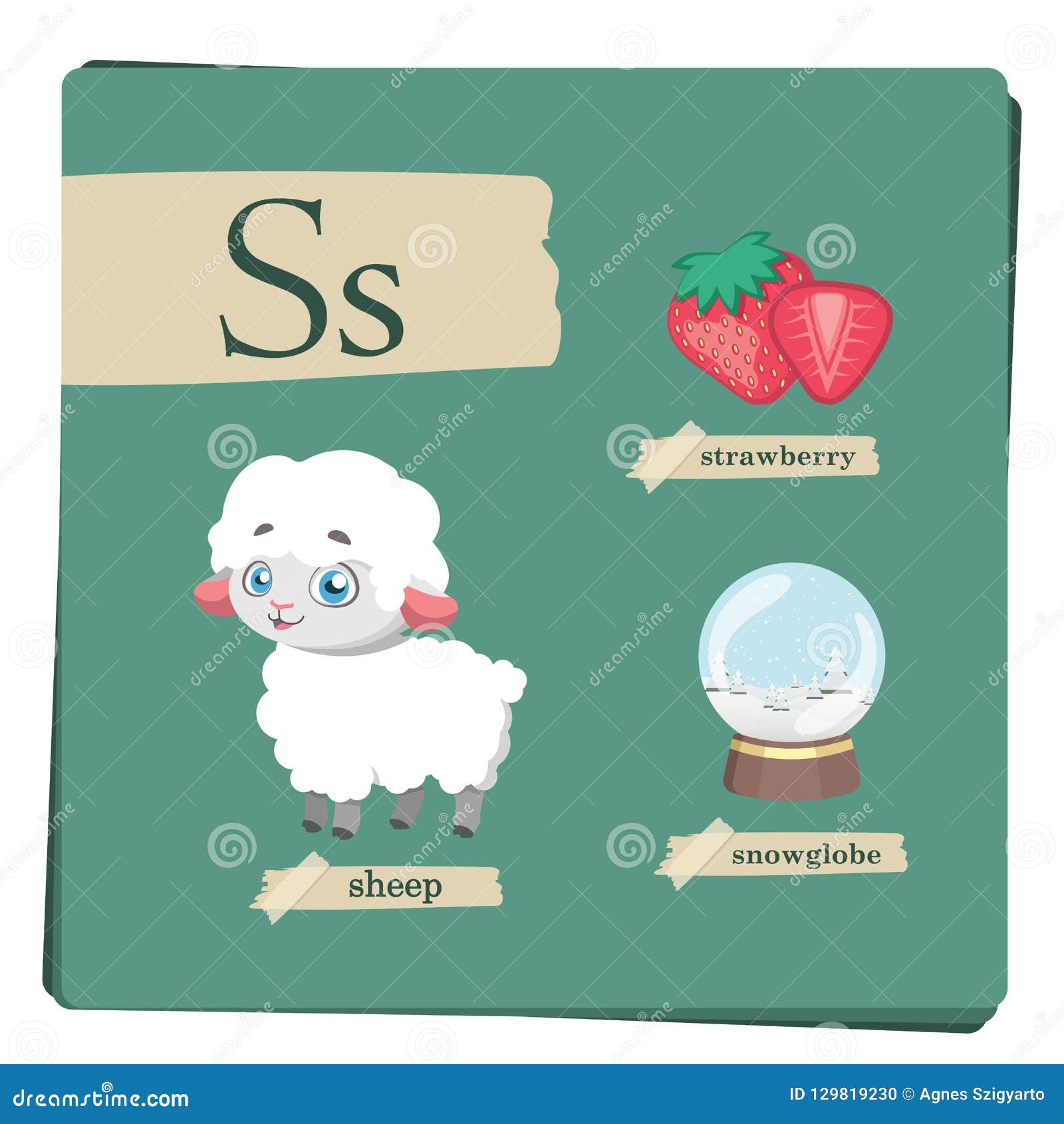 Colorful Alphabet for Kids - Letter S Stock Vector - Illustration of ...