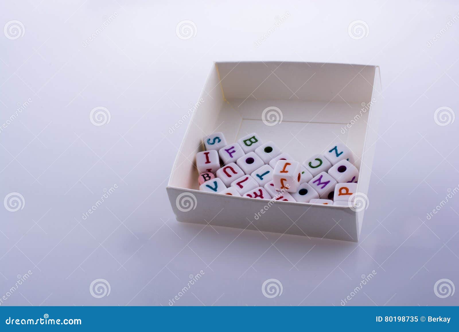 Colorful Alphabet Letter Cubes In A Box Royalty-Free Stock Photography ...