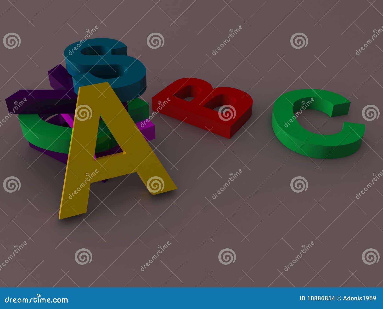 Colorful alphabet letters stock illustration. Illustration of grey ...