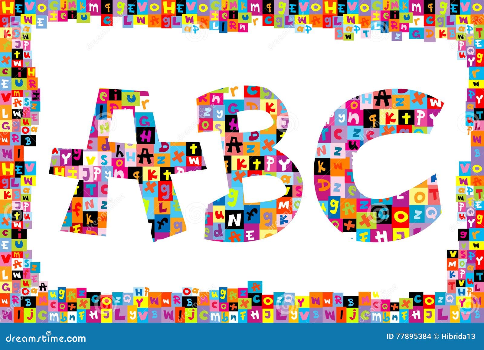 Colorful Alphabet Letters ABC Stock Vector - Illustration of education ...