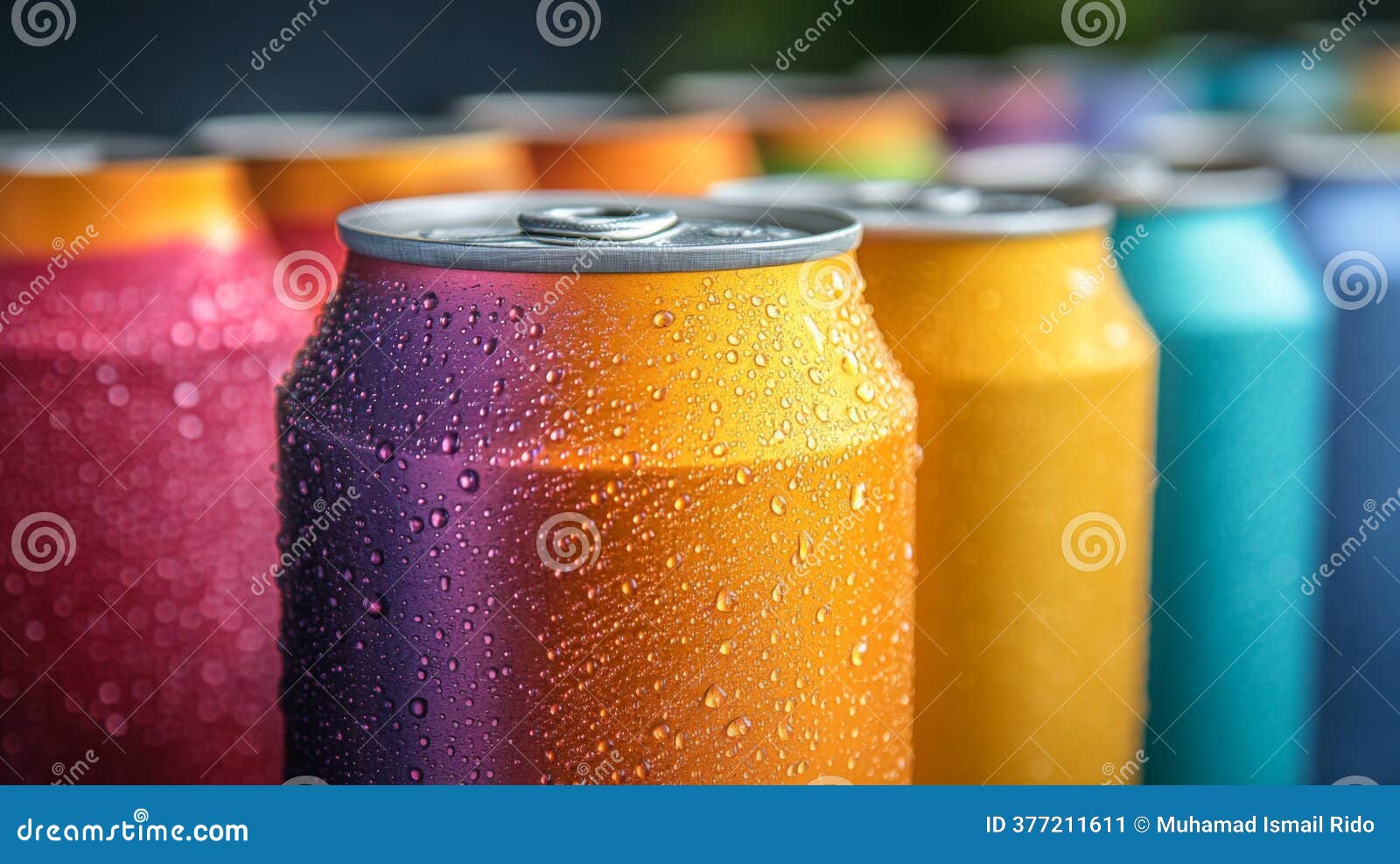 Colorful Aluminum Can Soda And Donut Icon Isolated On White Background ...