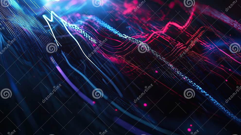 Colorful Ambient Tech Wave Patterns Create a Mesmerizing Visual Display ...