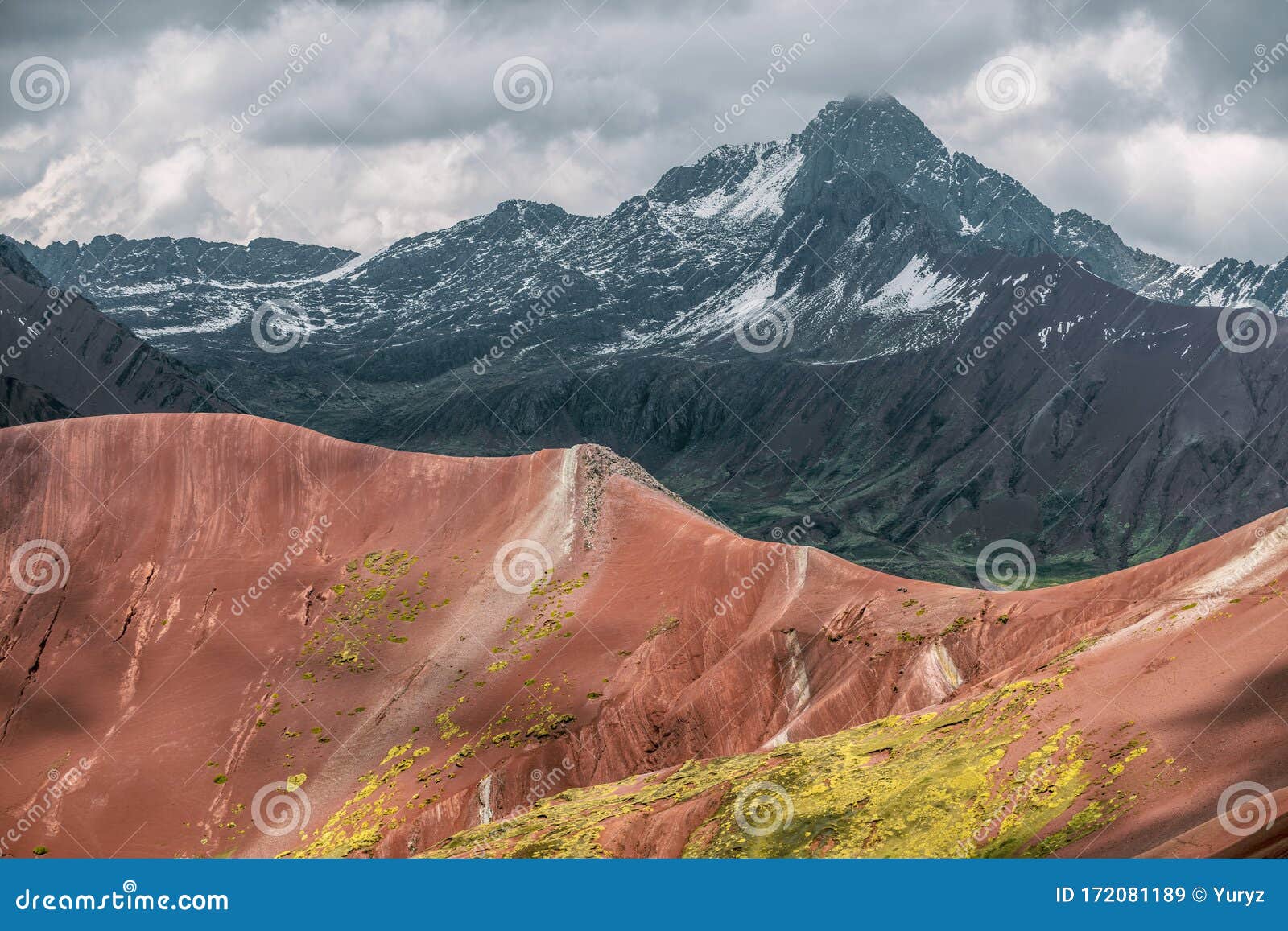 Colorful Andes in Peru stock image. Image of ridge, altitude - 172081189