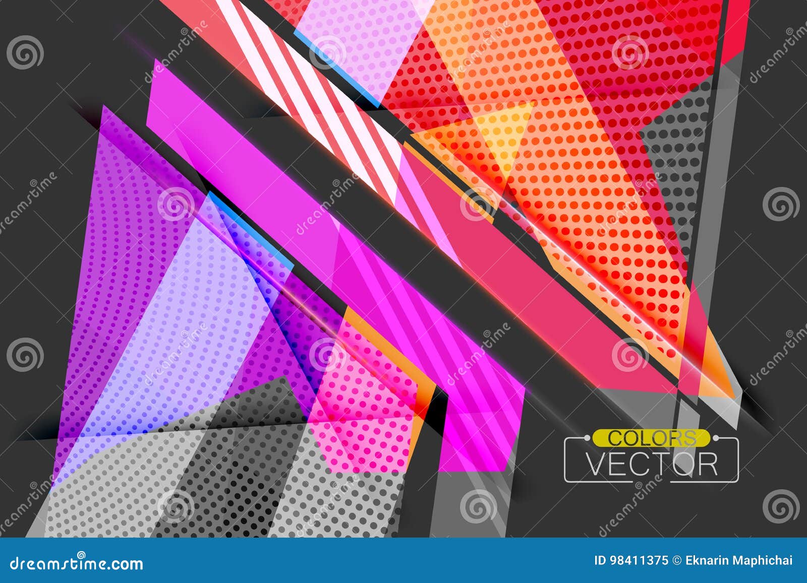 Colorful Angle Shape Scene Vector Stock Vector - Illustration of shape ...
