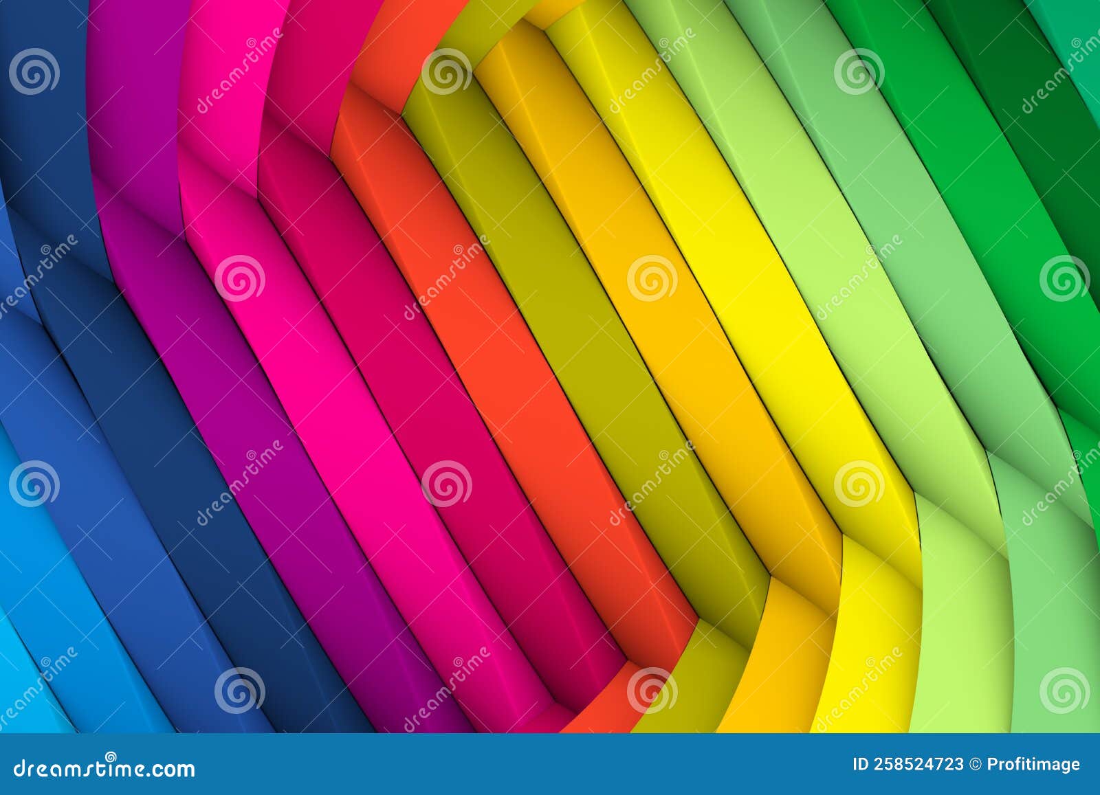 Colorful the Angular Lines are Twisted Abstract Background 3D Stock ...