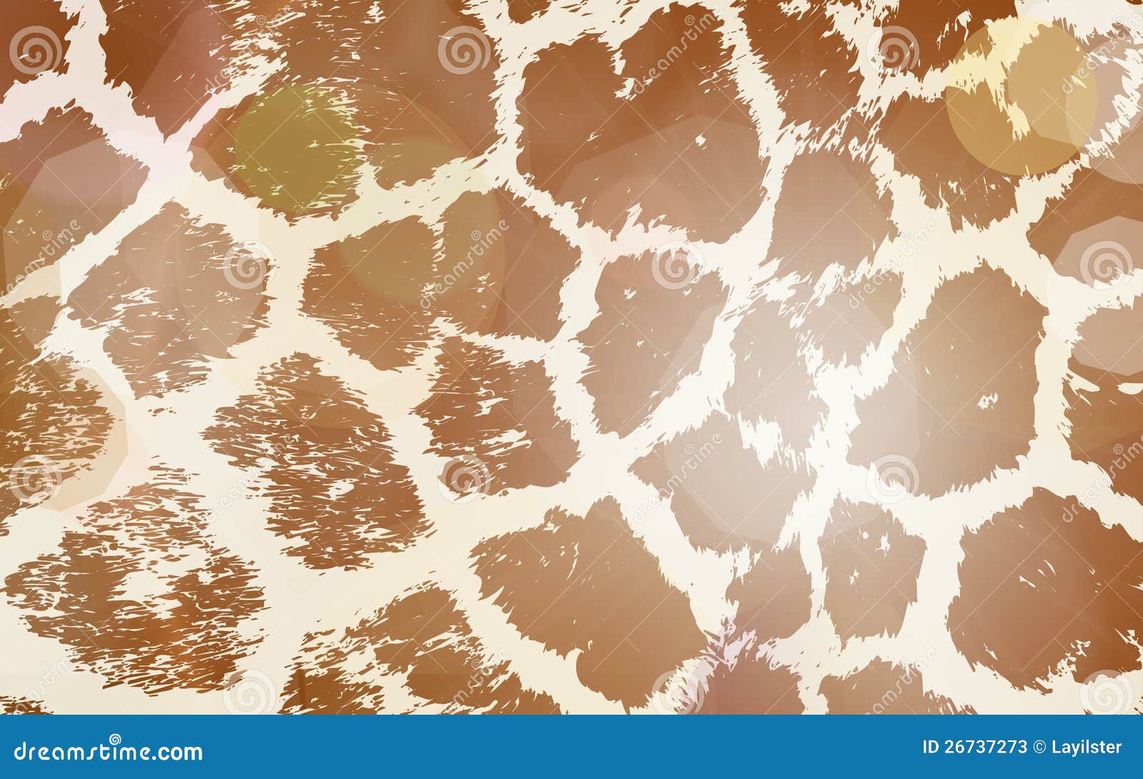 Colorful Animal Skin Textures Of Giraffe. Cartoon Vector ...