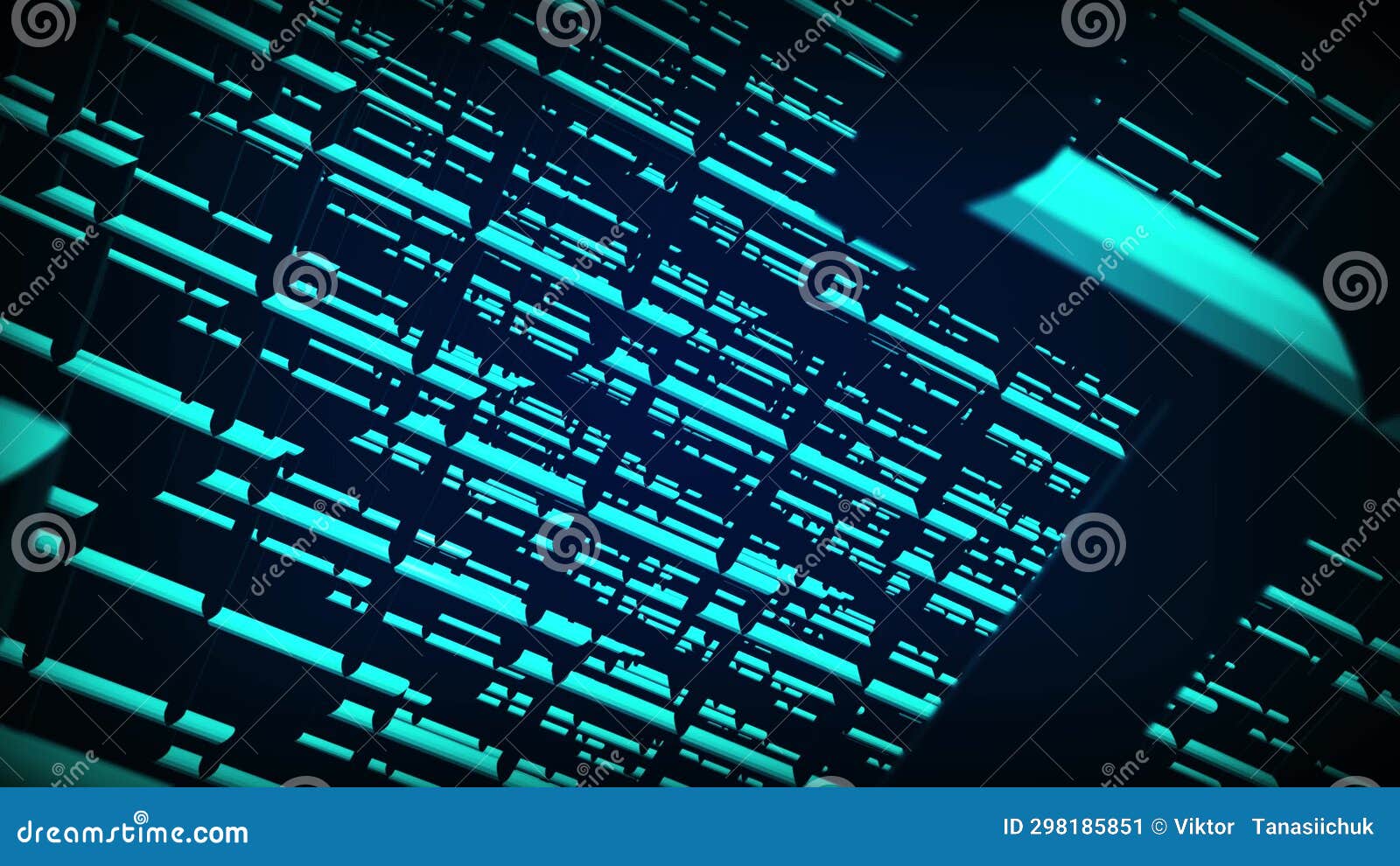 Colorful Animation of Bright Particles Flying Horizontally. Dynamic ...