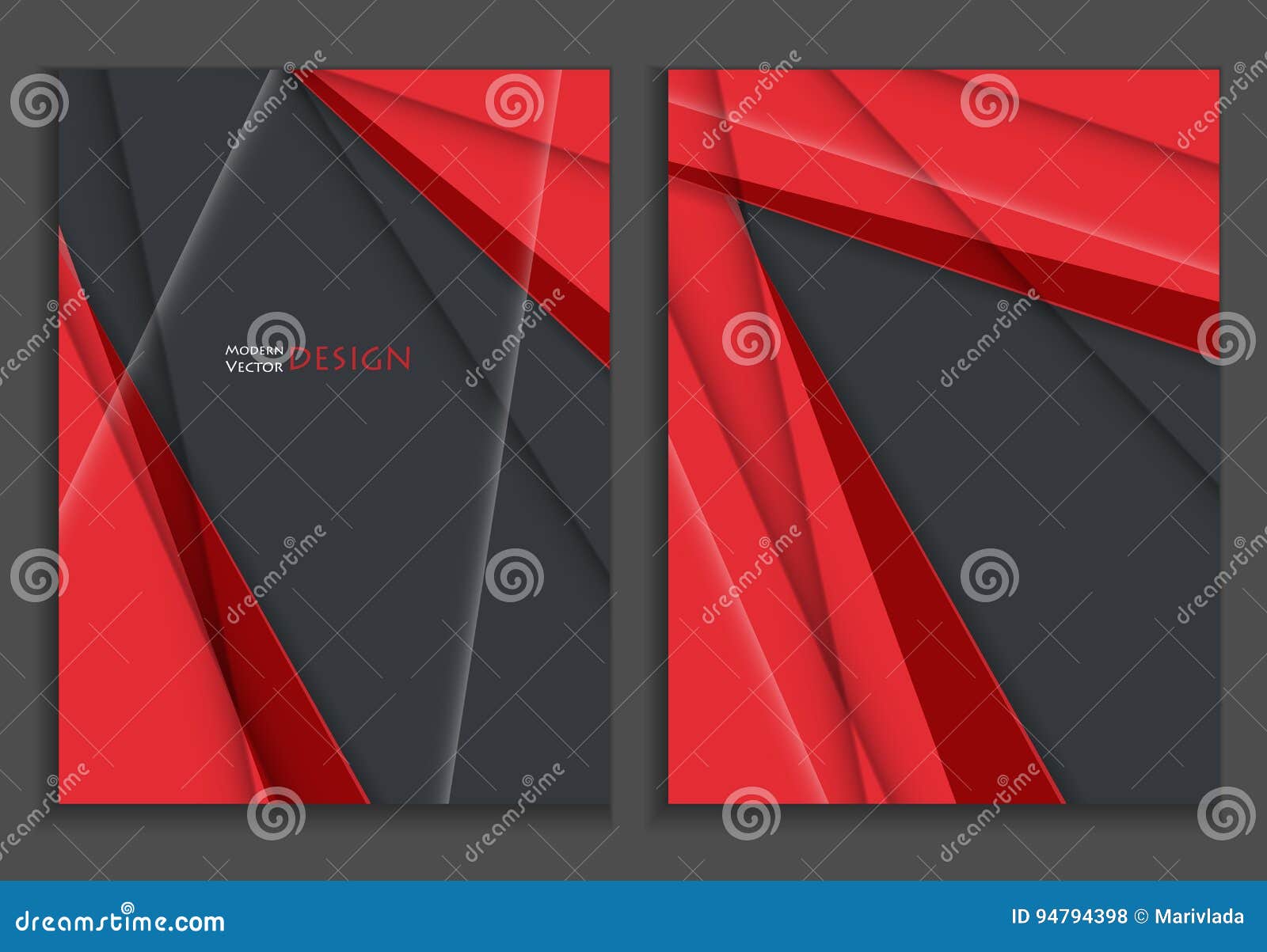 Colorful Annual Report Templates Stock Vector - Illustration of ...